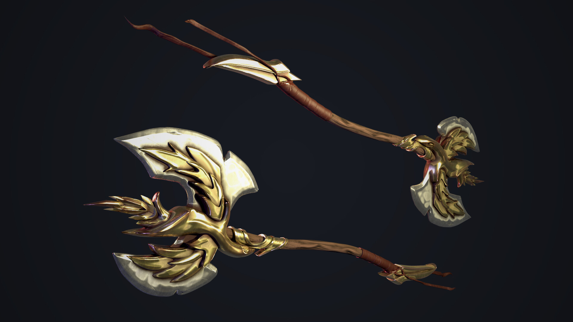 Jose Miguel Vallejo - 3d Model of an axe (concept art by ROOM & STUDIO)