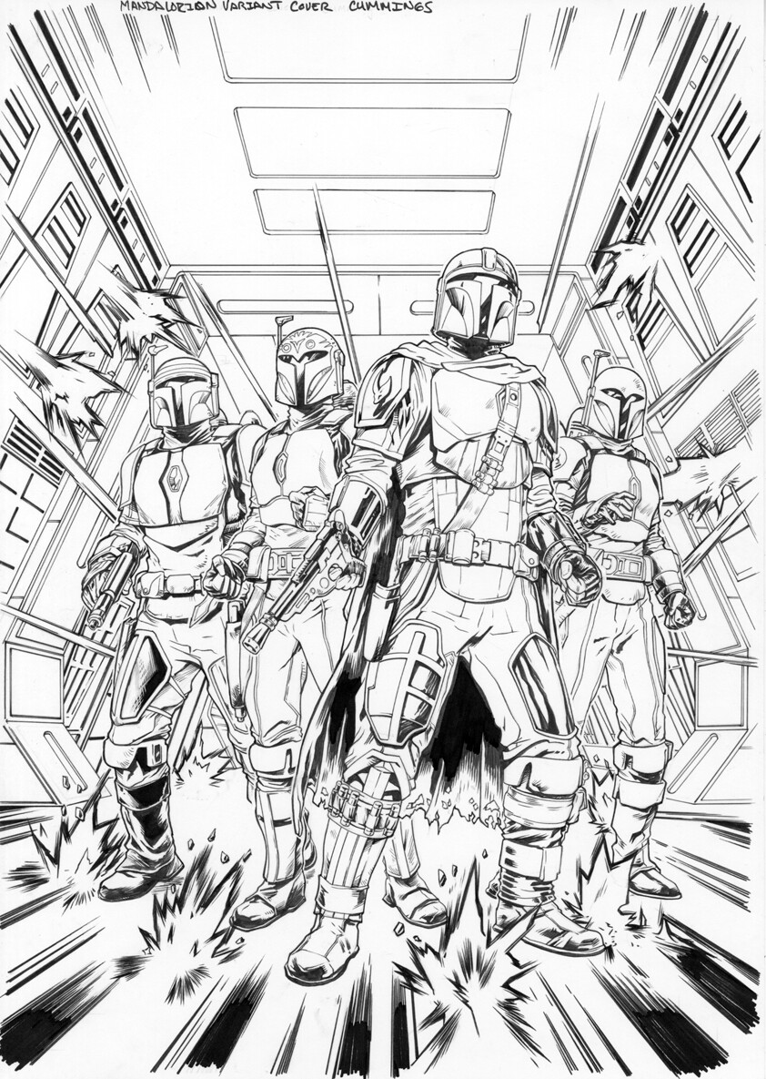 mandalorian warrior star wars mandalorian coloring pages