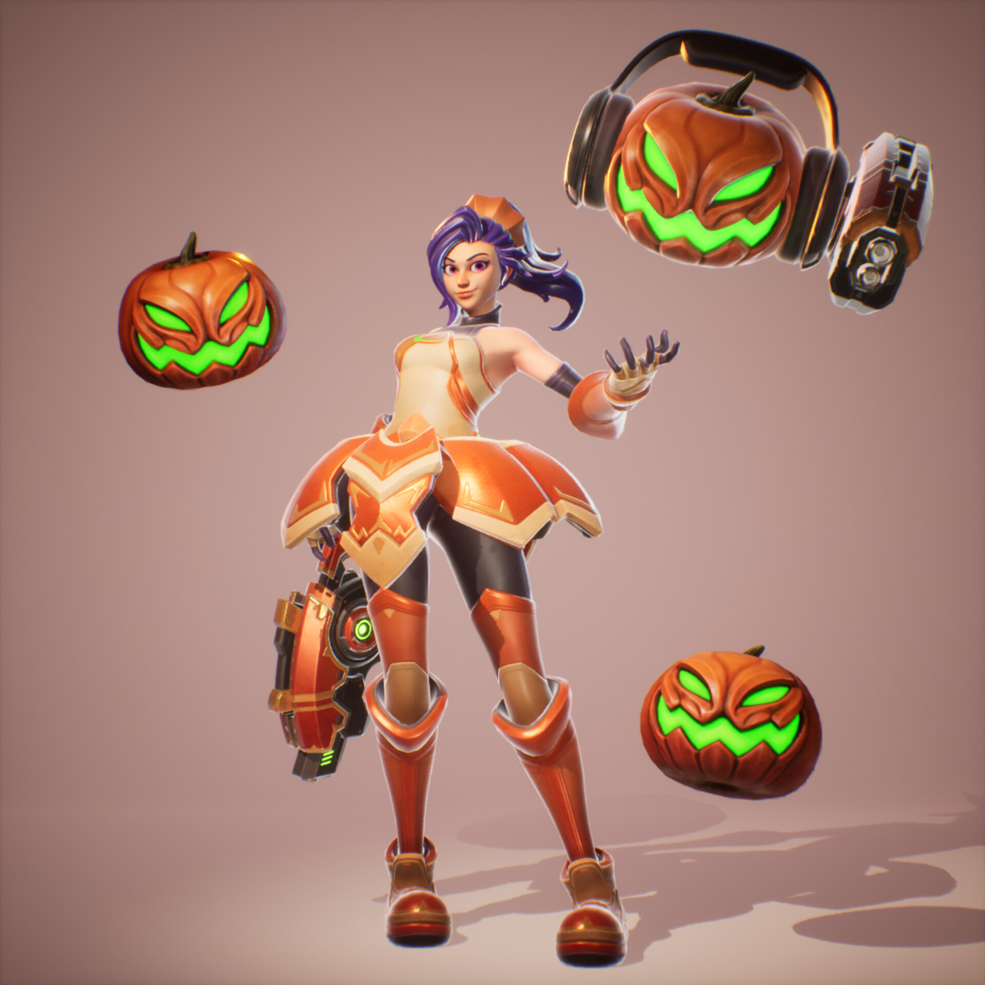 ArtStation - PUMPKIN LADY - Behind the scene