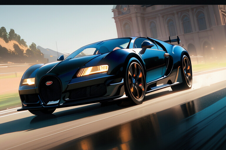 ArtStation - car on the street near some building