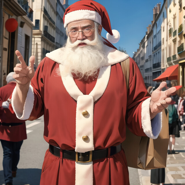 ArtStation - Santa Claus at the streets