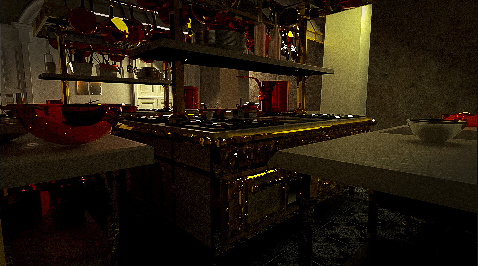 ArtStation - COMPO NUKE KITCHEN