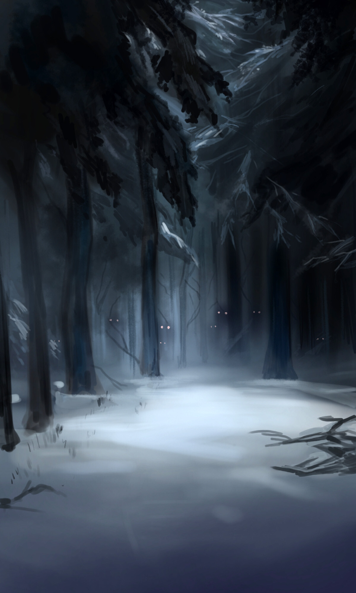 ArtStation - Winter forest