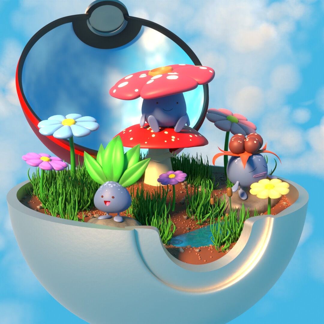 ArtStation - Oddish evolutions