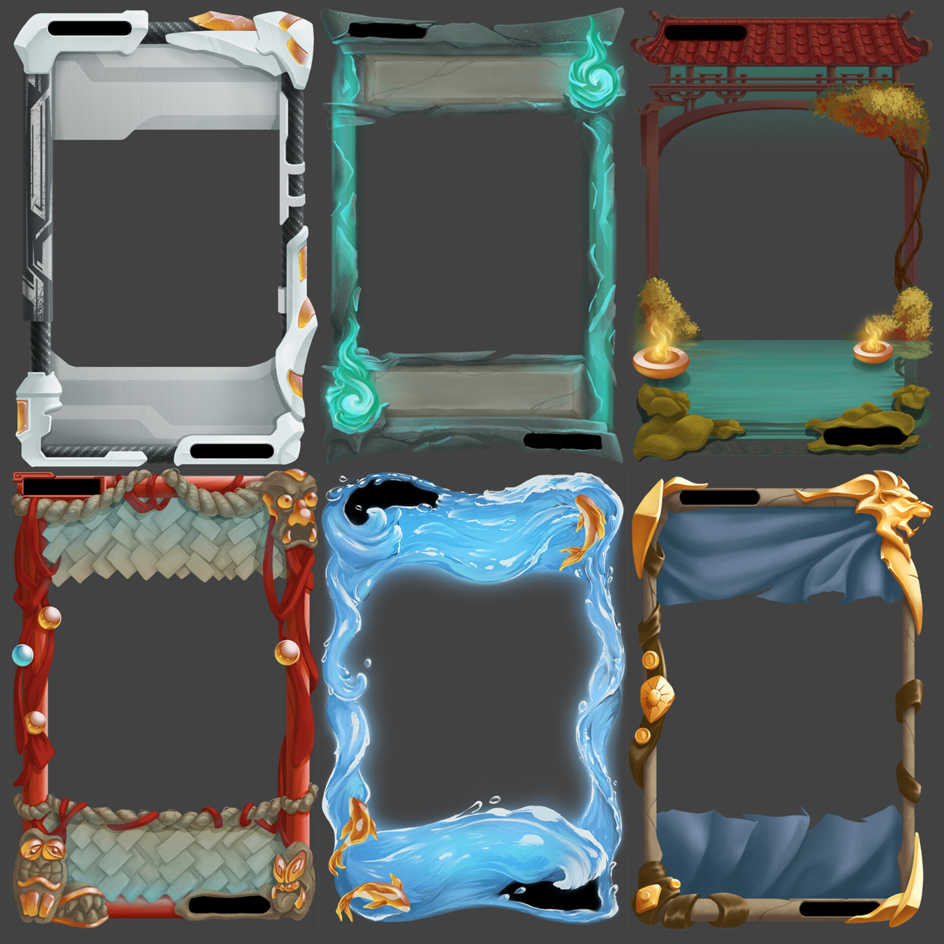 ArtStation - Frames for a card game