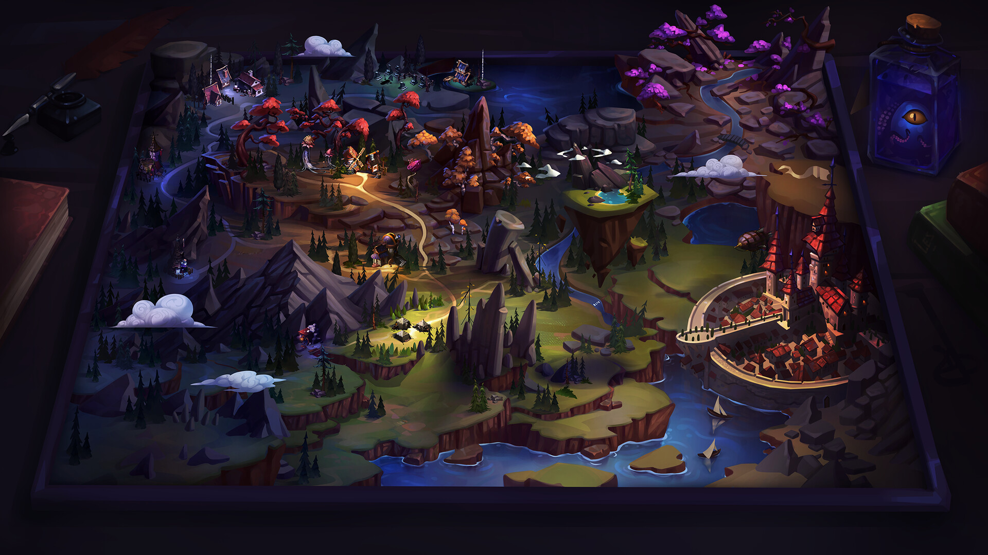 ArtStation - fantasy map