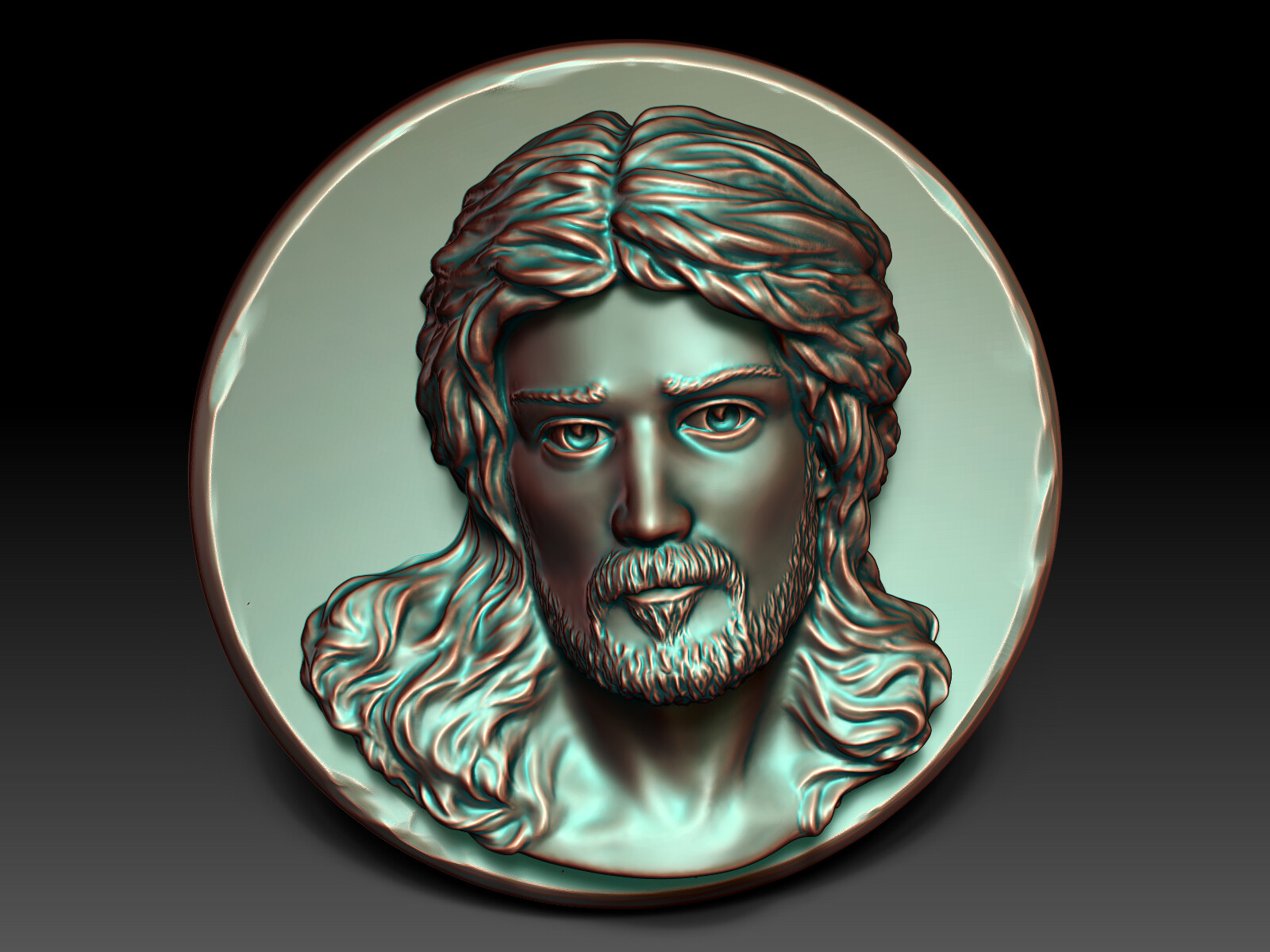 ArtStation - Portrait of Jesus Christ as a Bas-Relief Wall Sculpture