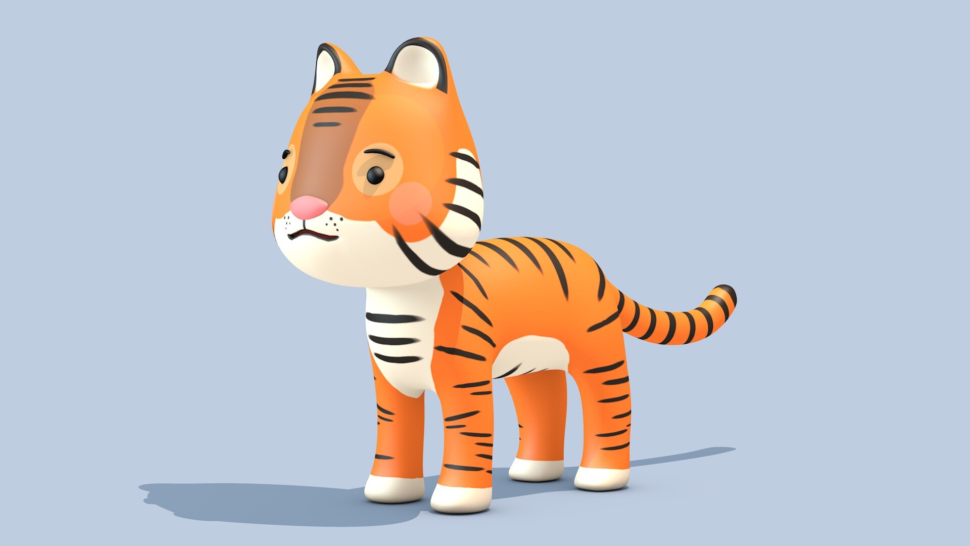 ArtStation - Cartoon Tiger