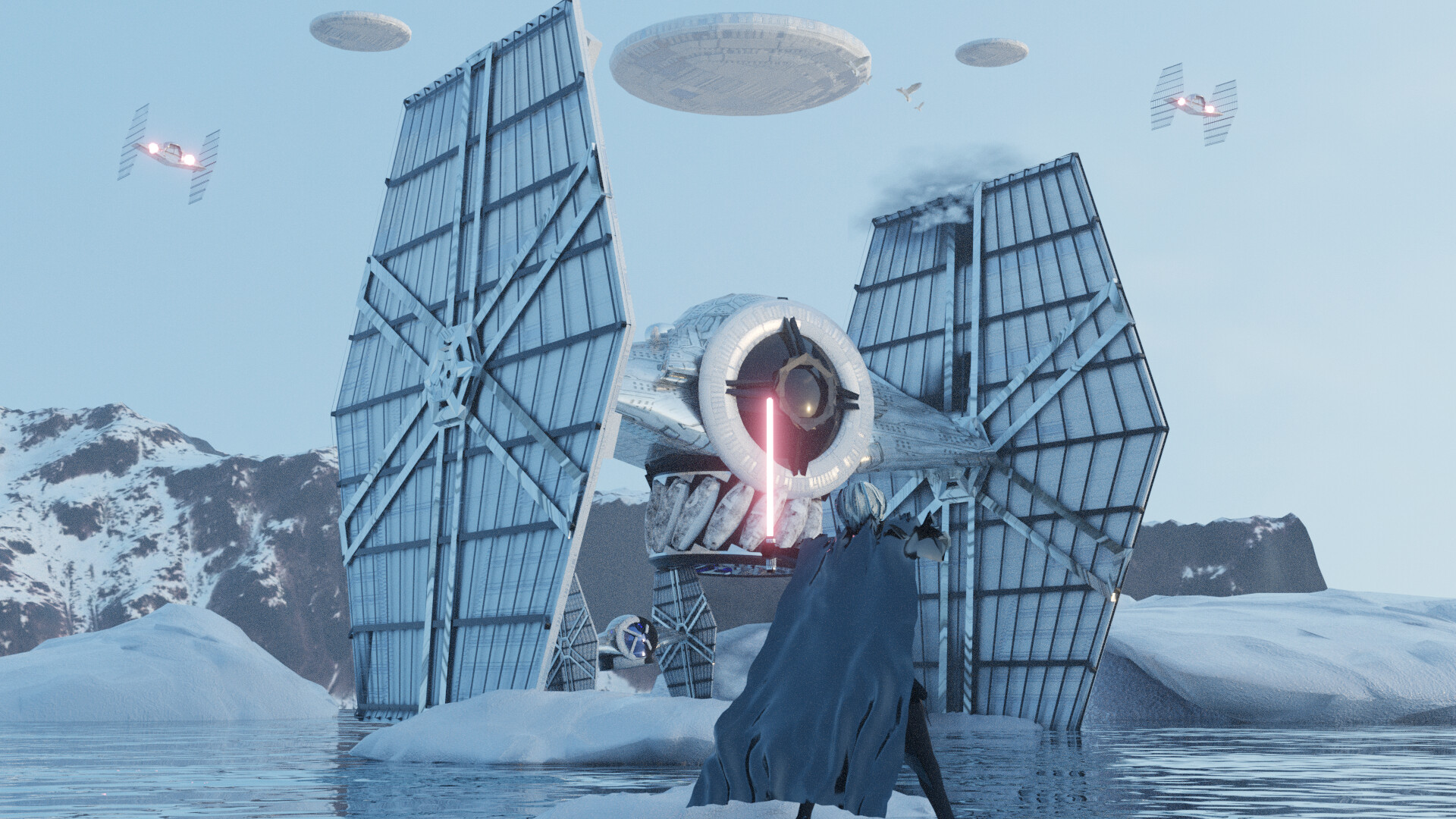 ArtStation - Star_wars scene made in blender 3d