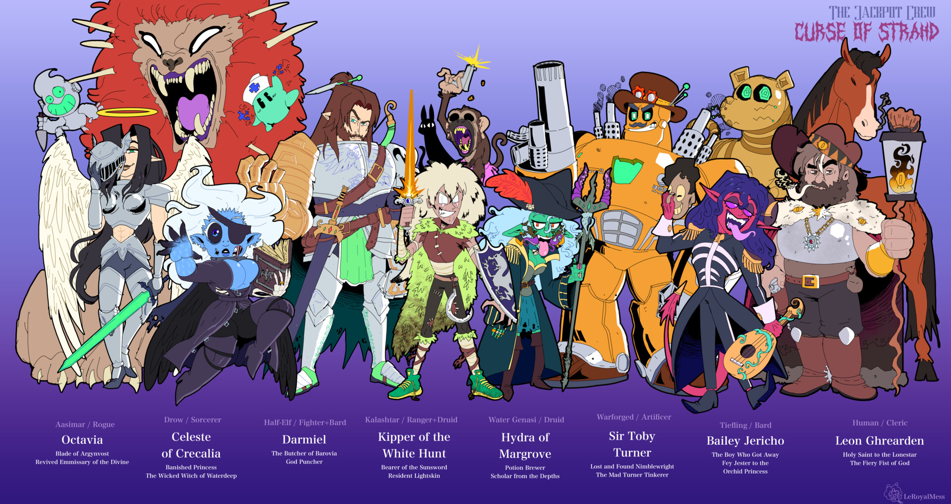 ArtStation - Curse of Strahd Character Lineup