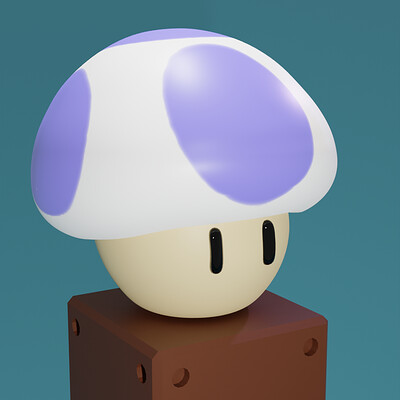 purple toadstool mario