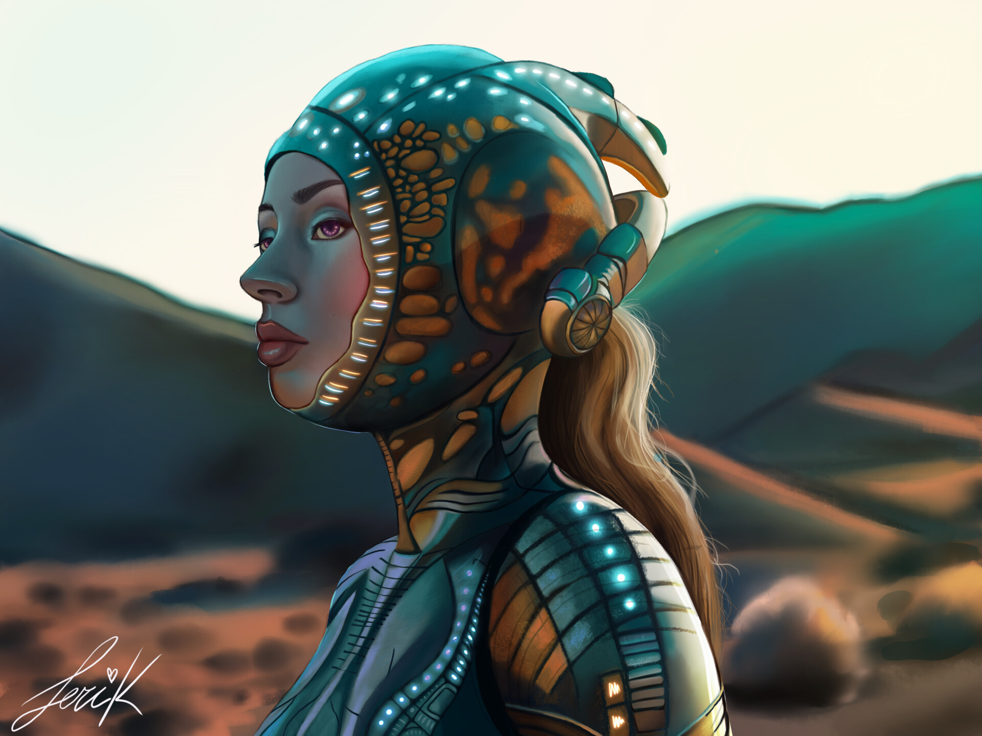 ArtStation - The New World | Space woman Leriksart.com | IG: Leriksart