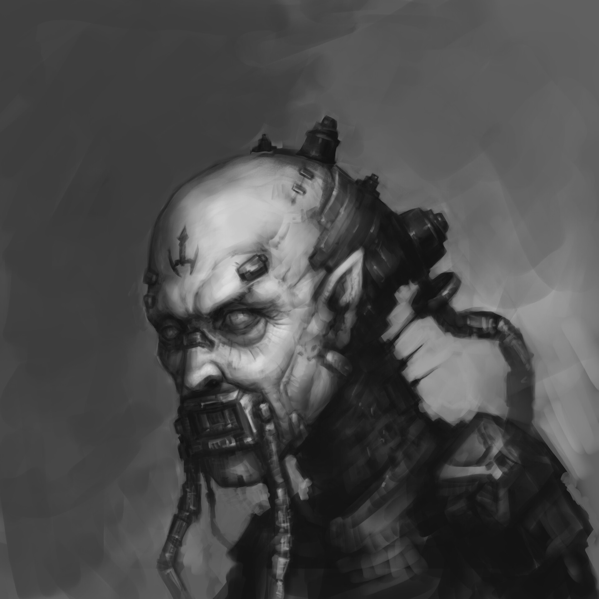 ArtStation - Sketch Elf-Mechanoid