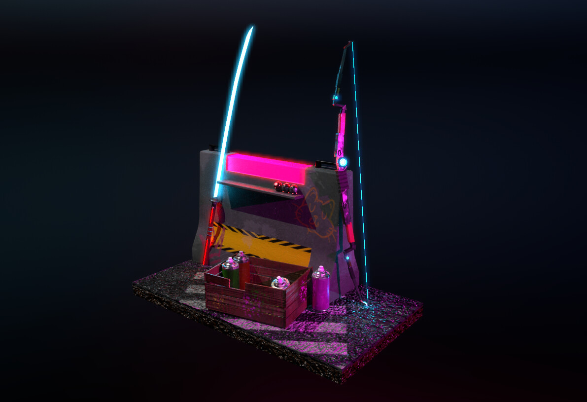 ArtStation - Cyberpunk Weapons