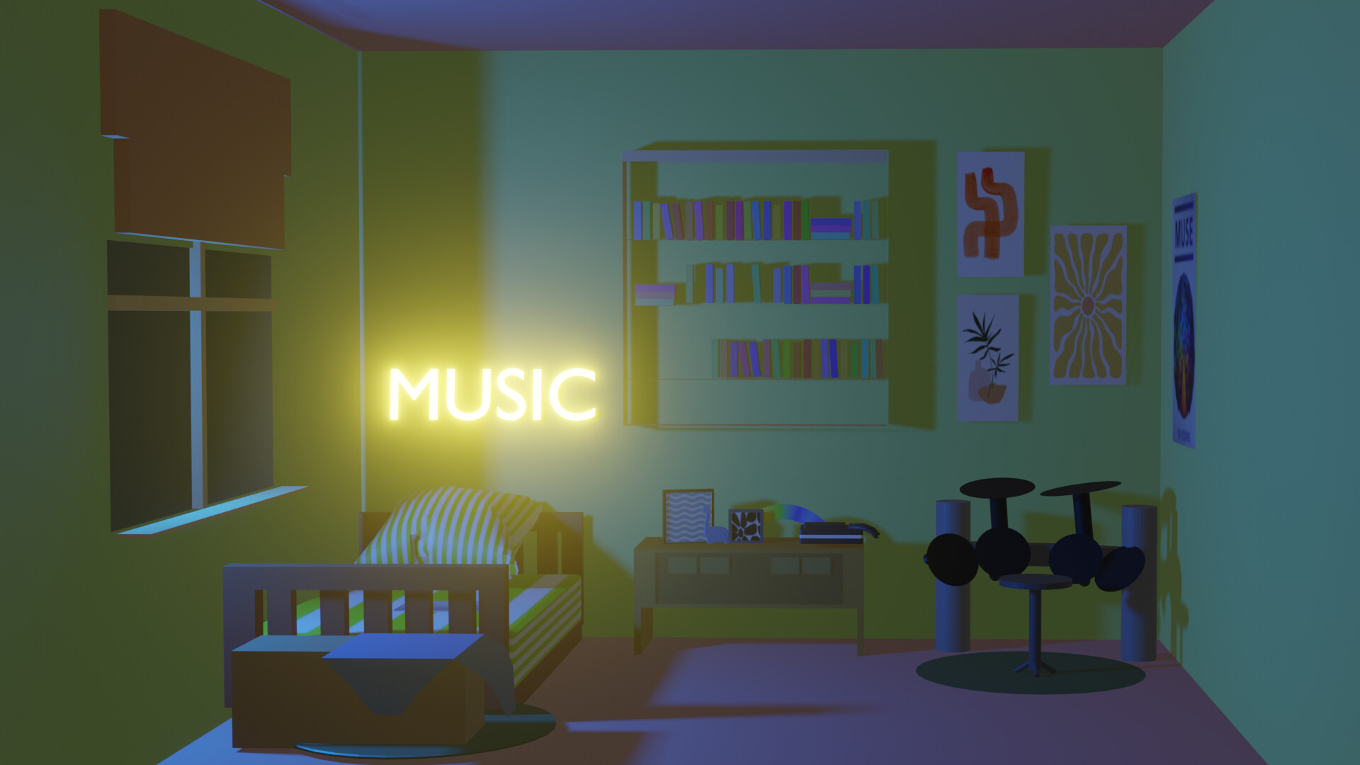 ArtStation - Heartstopper (Charlie's room)