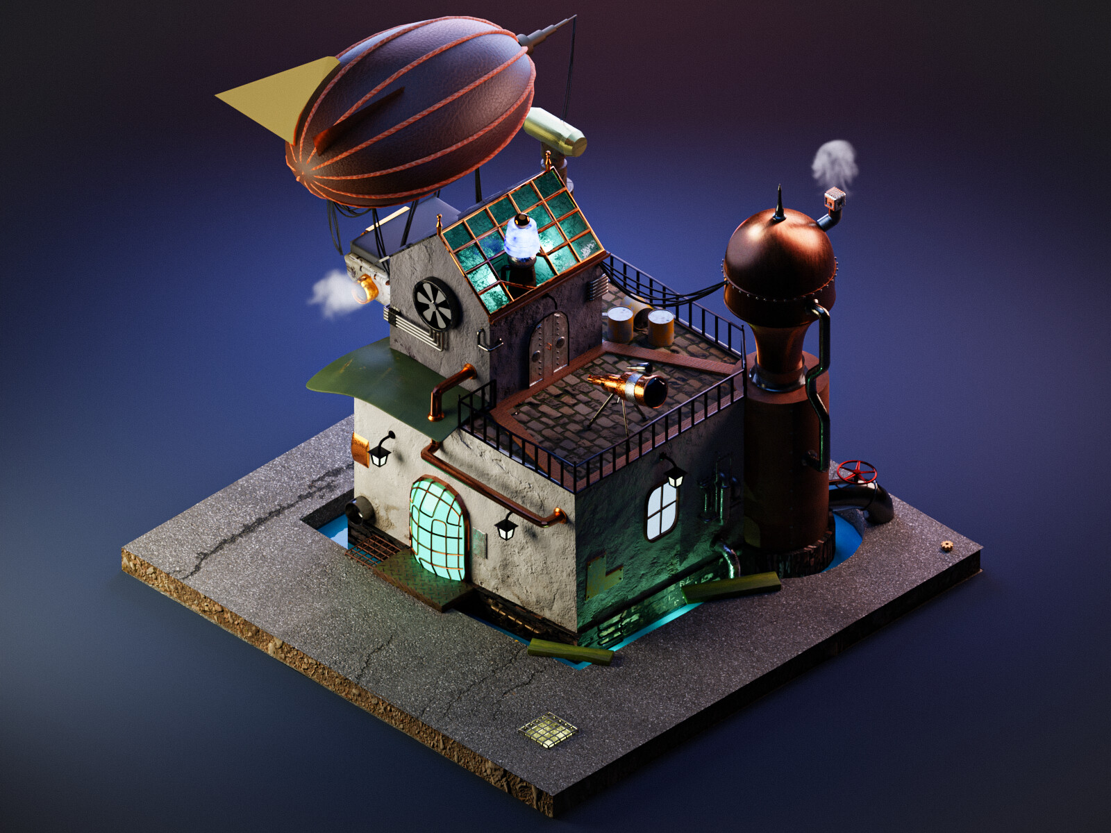 ArtStation - Steampunk House