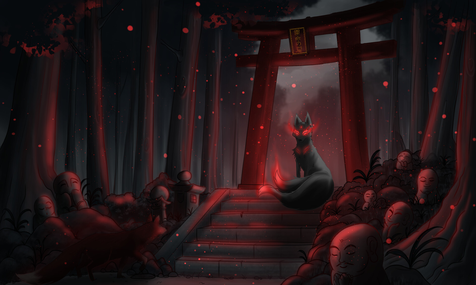ArtStation - Kitsune Temple - Color Key