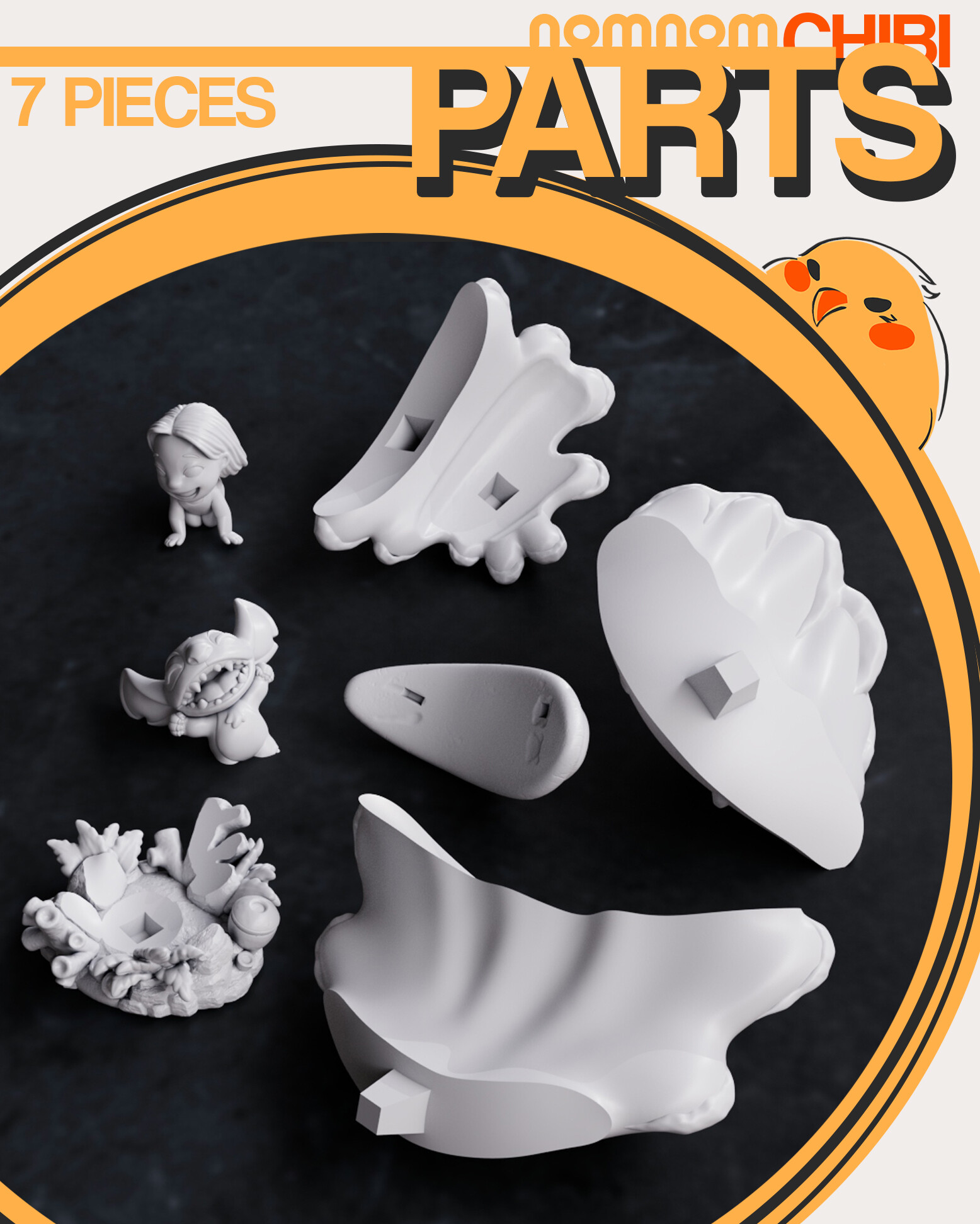 NomNom Figures - Chibi Lilo and Stitch