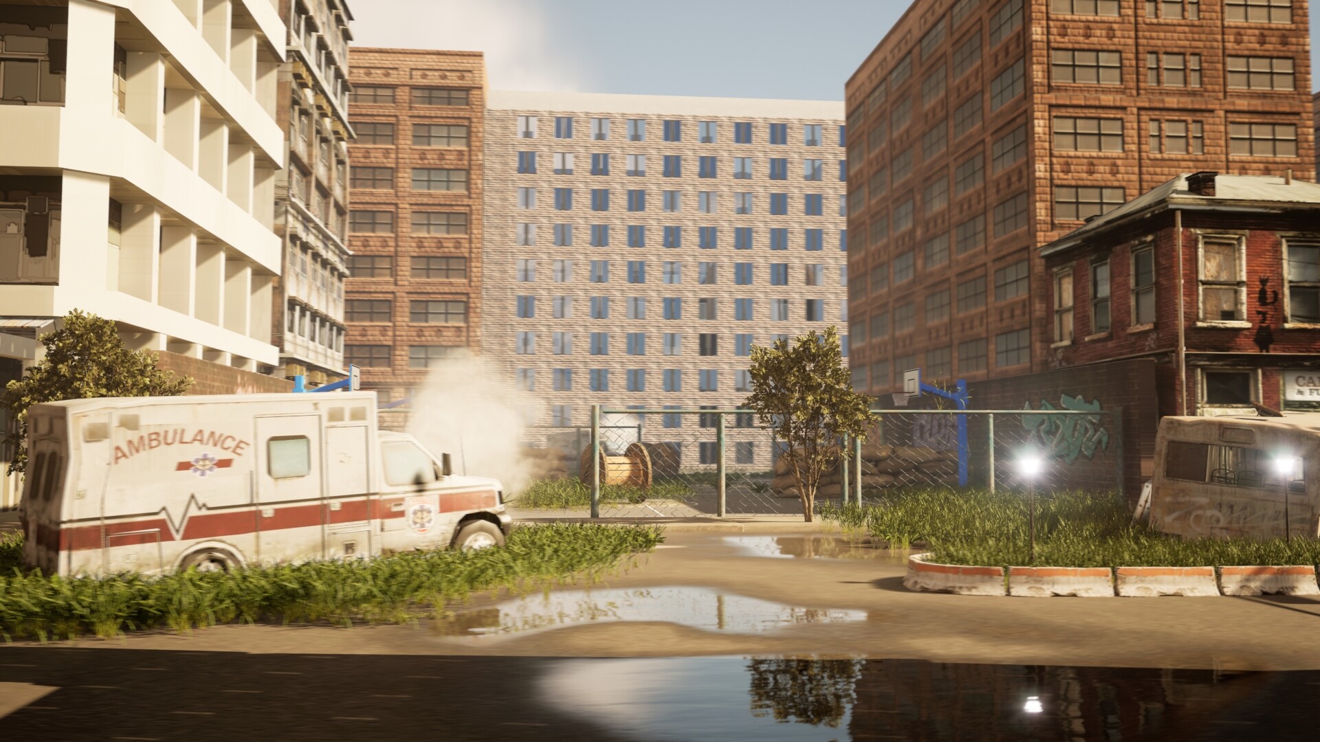 ArtStation - Abandoned Street - Game level design created in Unreal ...