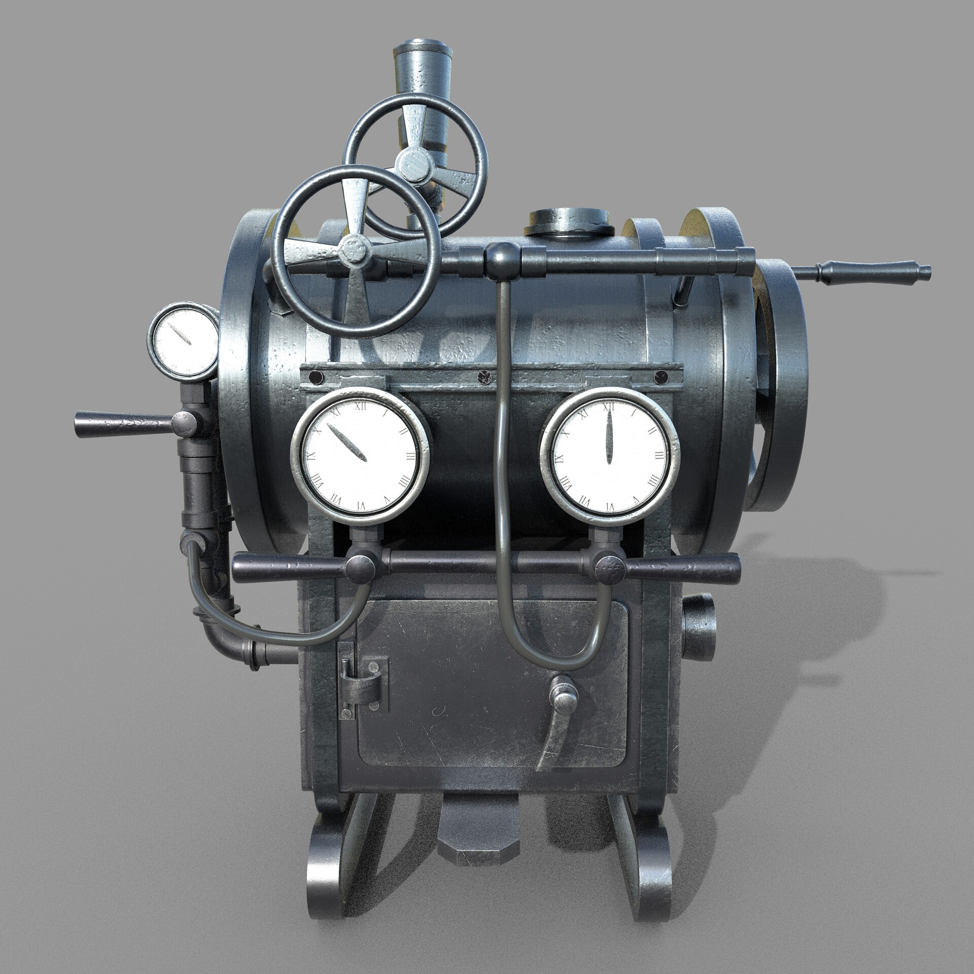 ArtStation - 3D Modeling / Steam Engine /prop / Pros Assets / hard ...