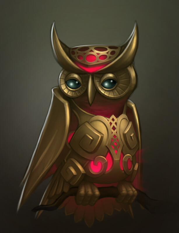 ArtStation - Wizard101 - Clockwork Owl