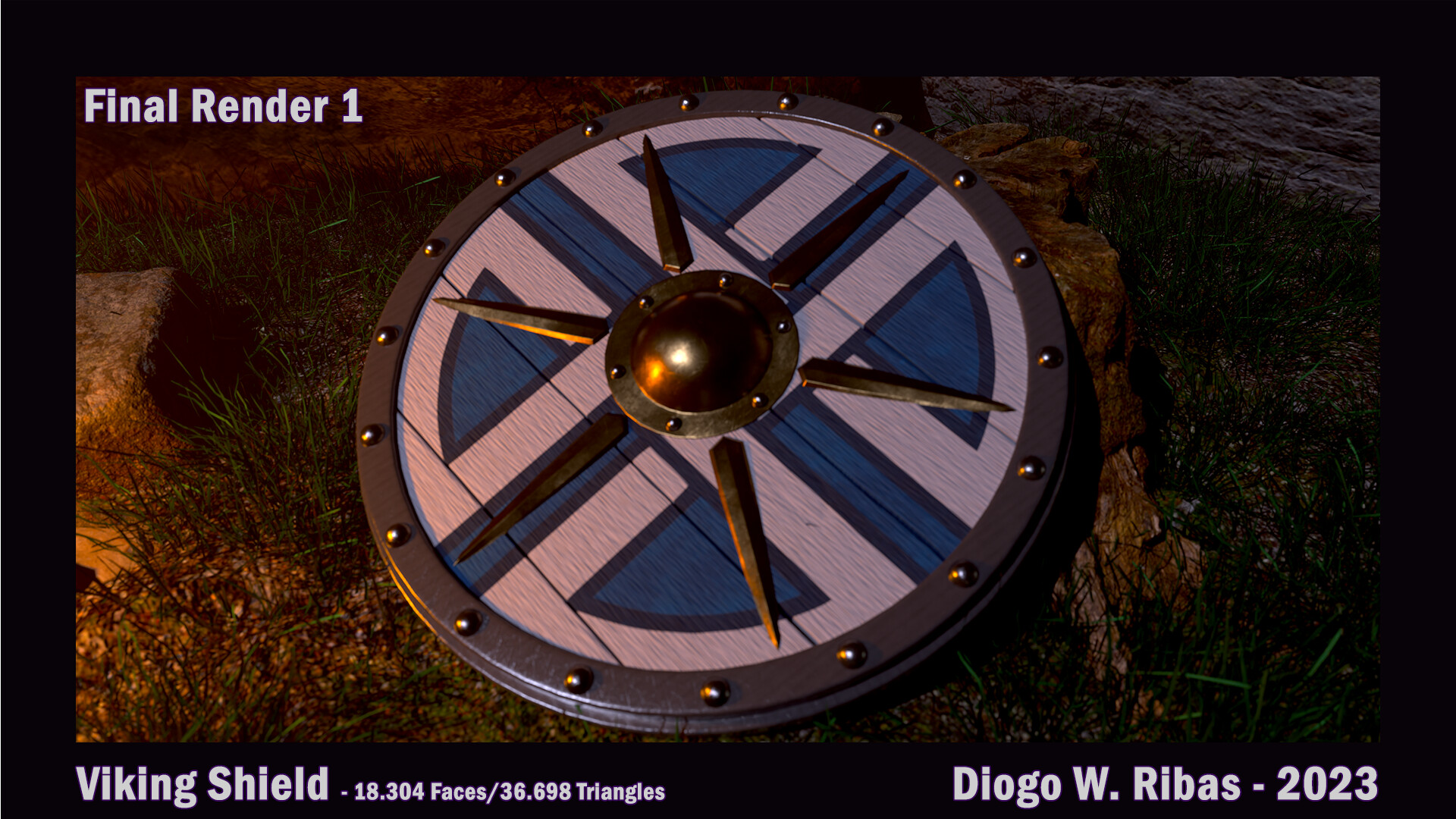 ArtStation - Viking Shield (3D Model)