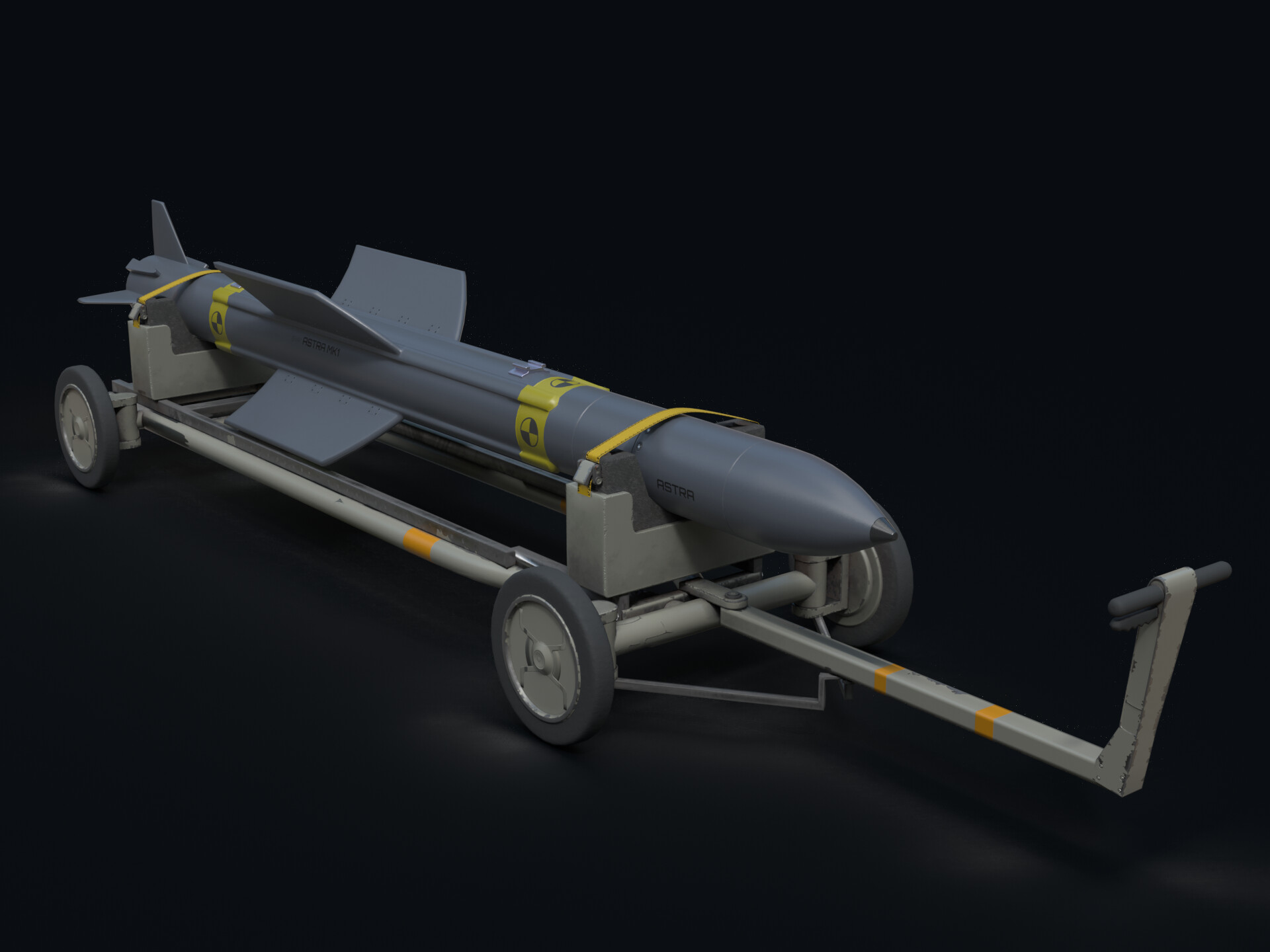 ArtStation - Astra missile & missile cart