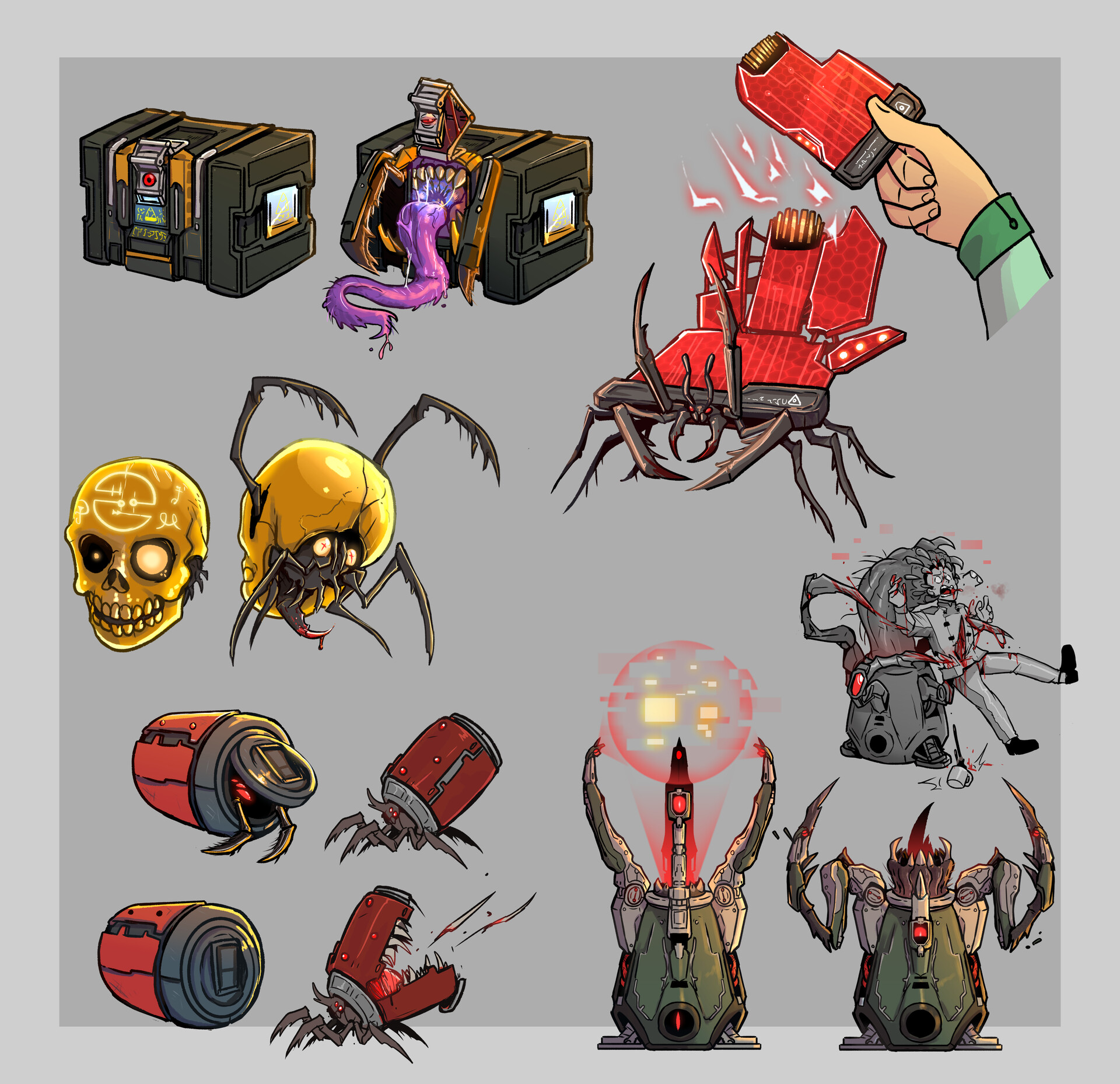 ArtStation - Doom demon mimics, Part 1 - "Day of Wrath"