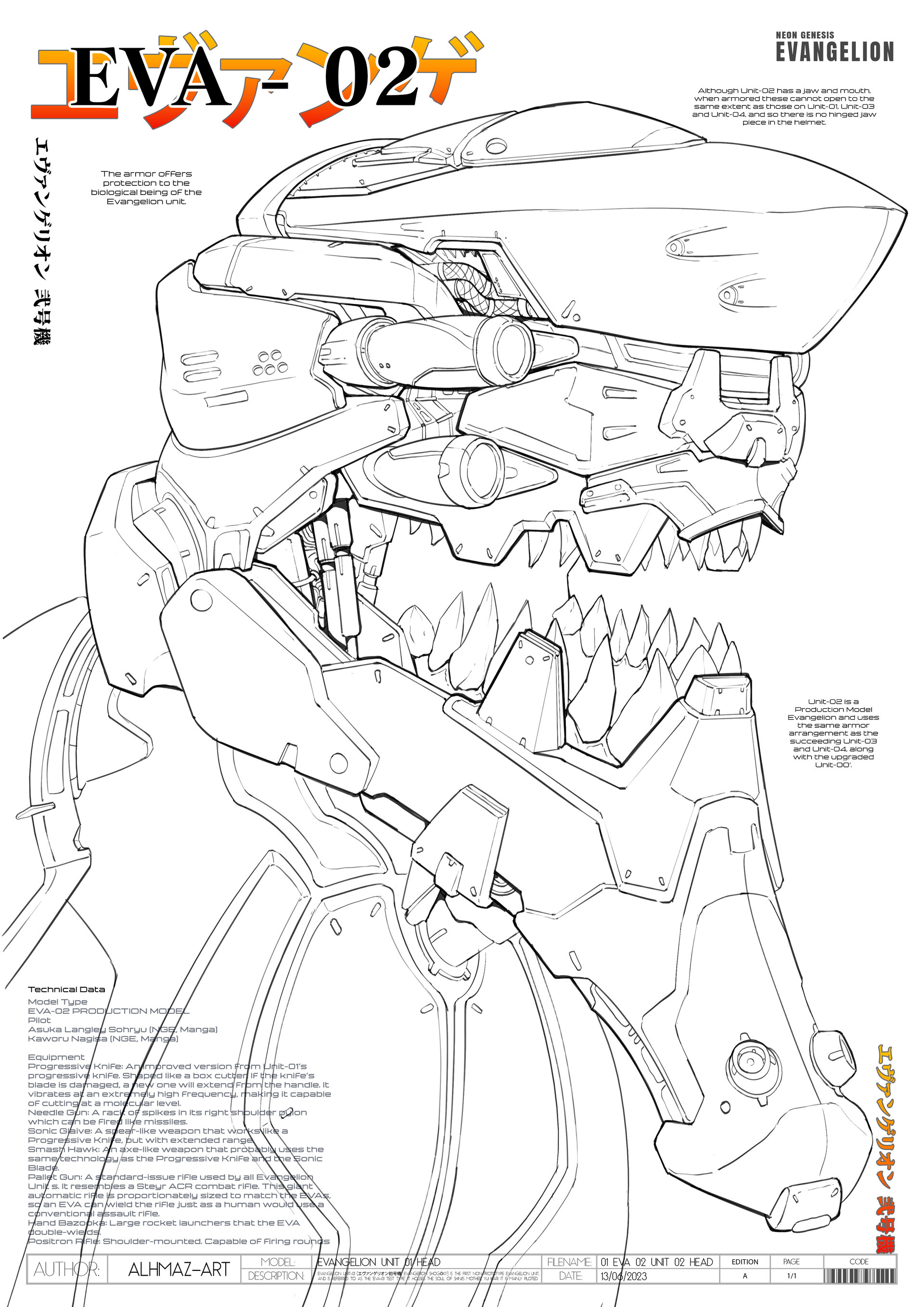 Alhmaz - EVA 02 Head Blueprint