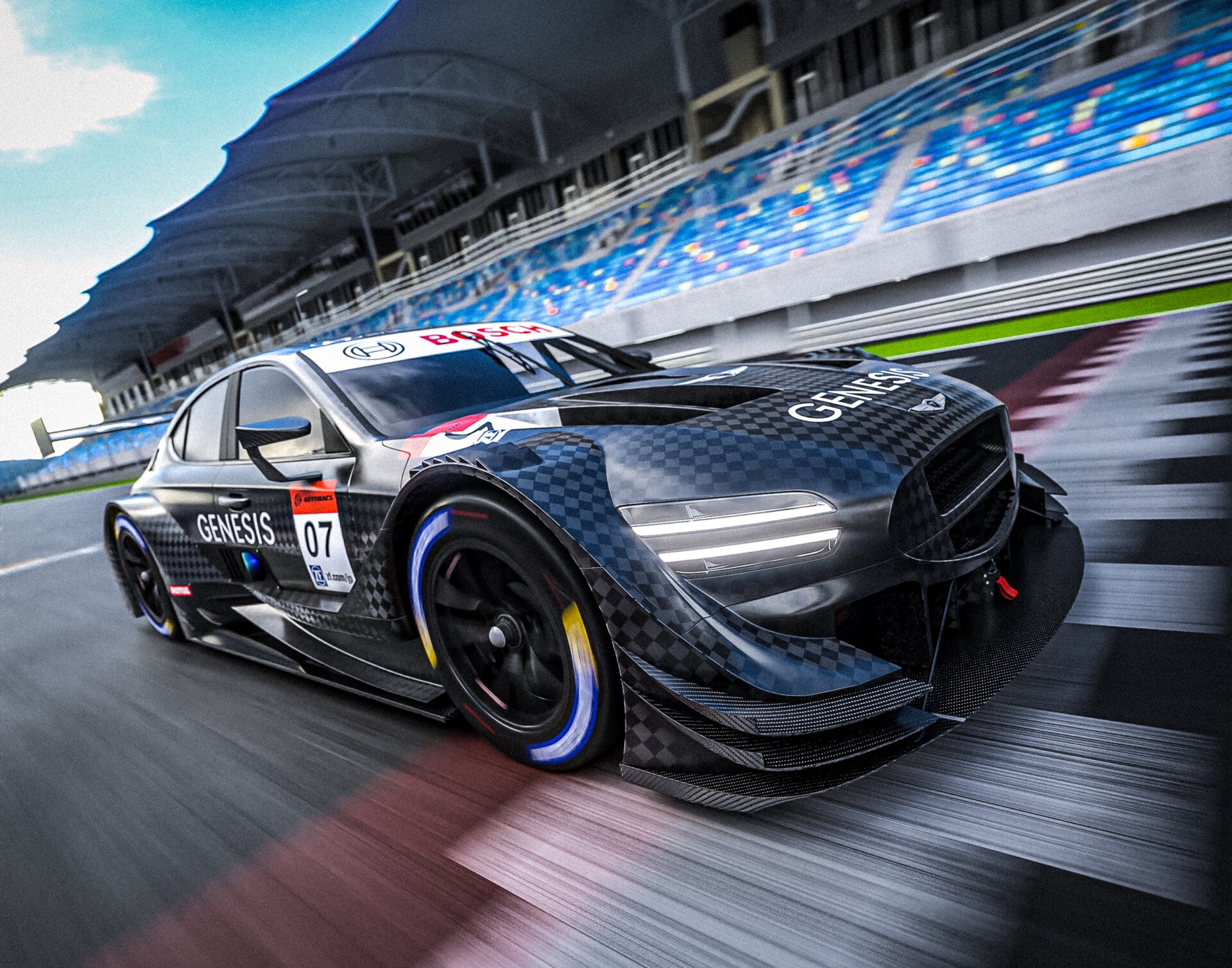 ArtStation - Genesis G70 Super GT GT500 Silhouette