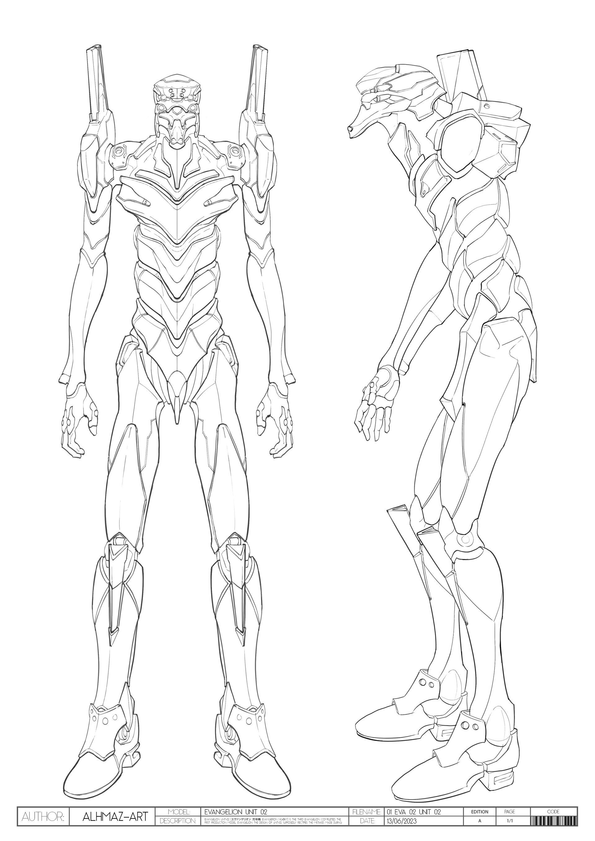 Alhmaz - EVA 02 Blueprint