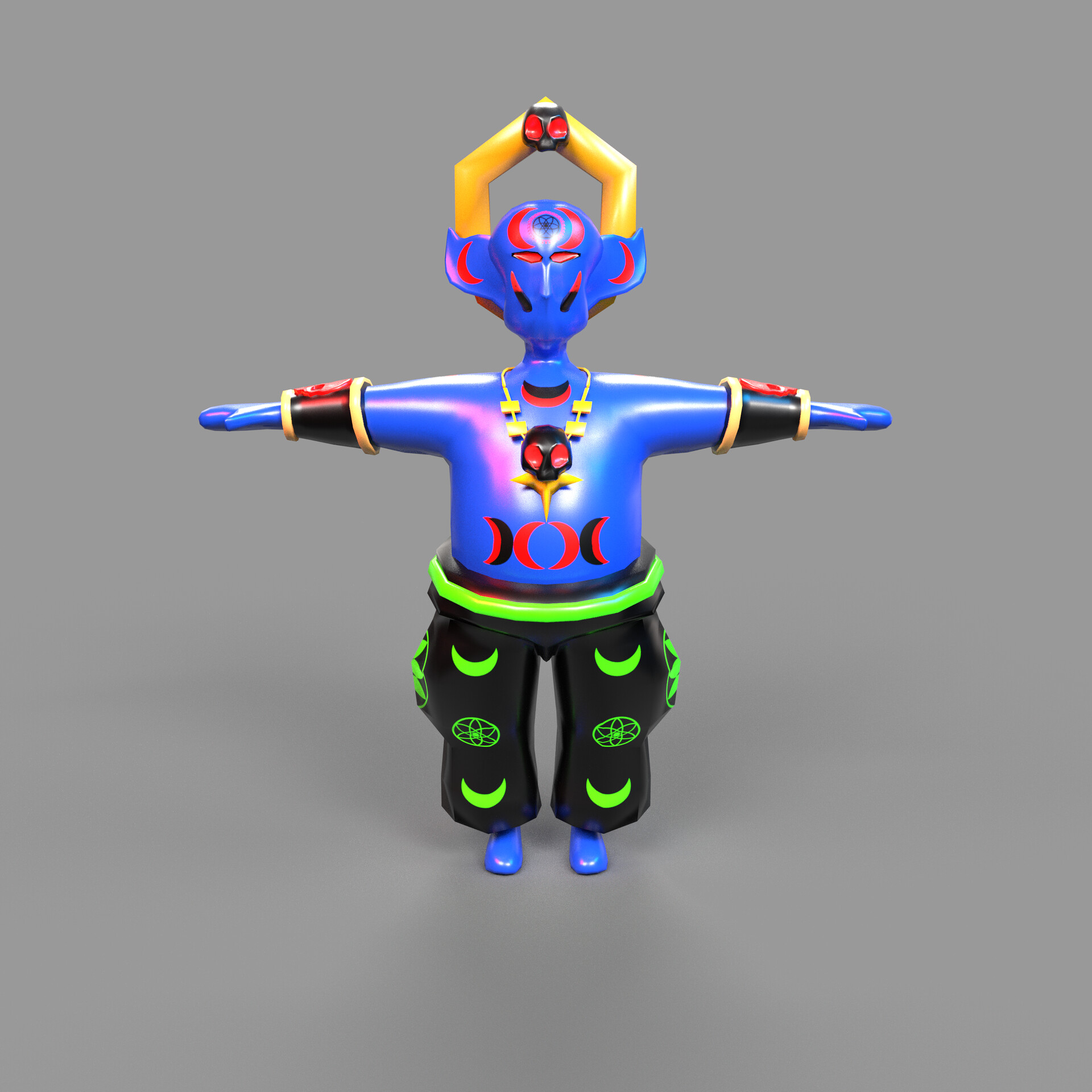 ArtStation - Asura Demon (Low poly game art)