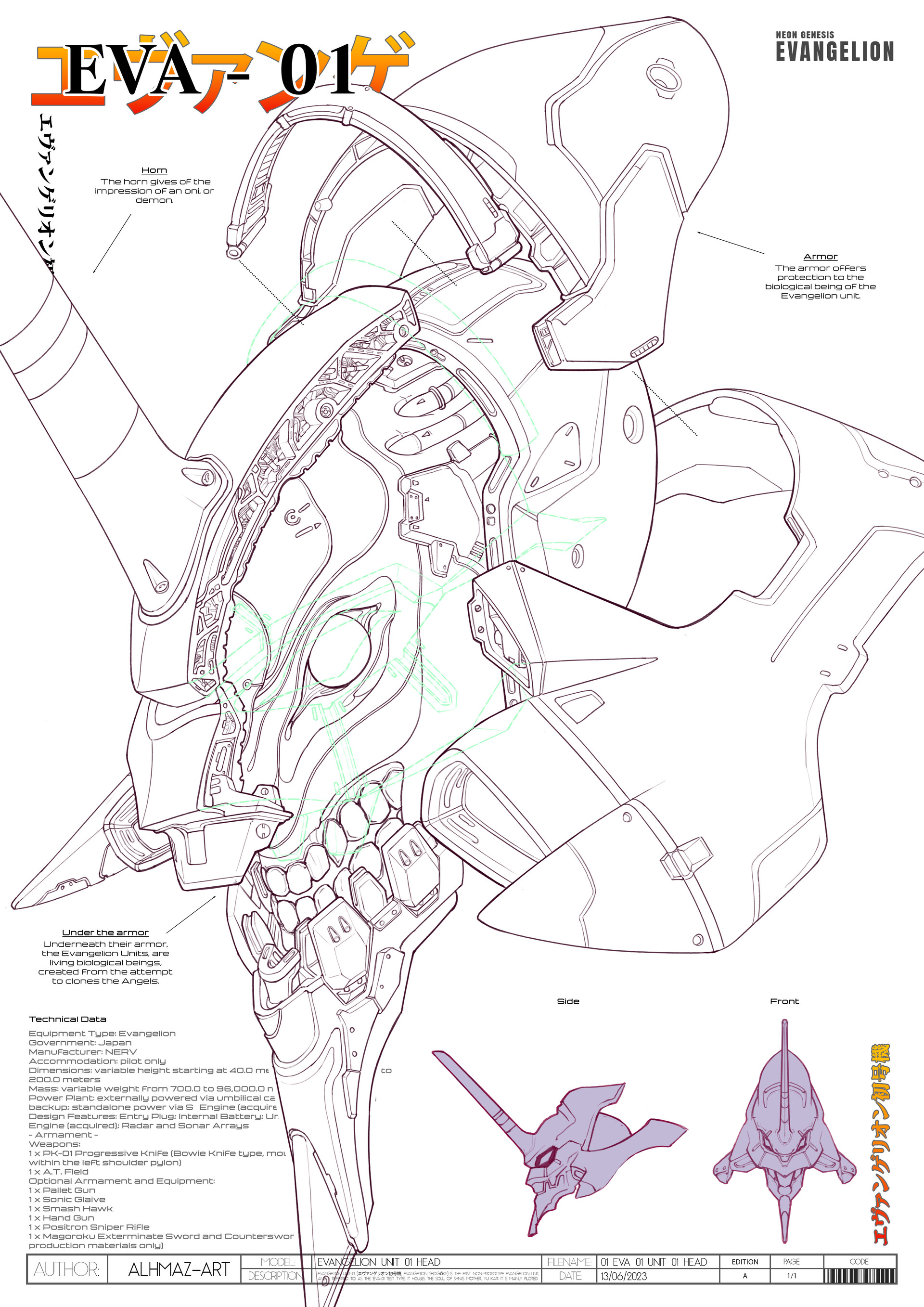 Alhmaz - EVA 01 Head Blueprint