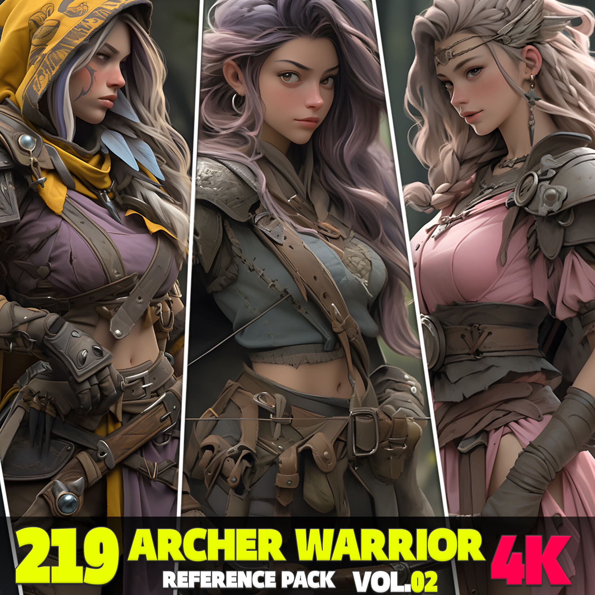 ArtStation - 219 4K Archer-Concept Reference Pack Vol.02