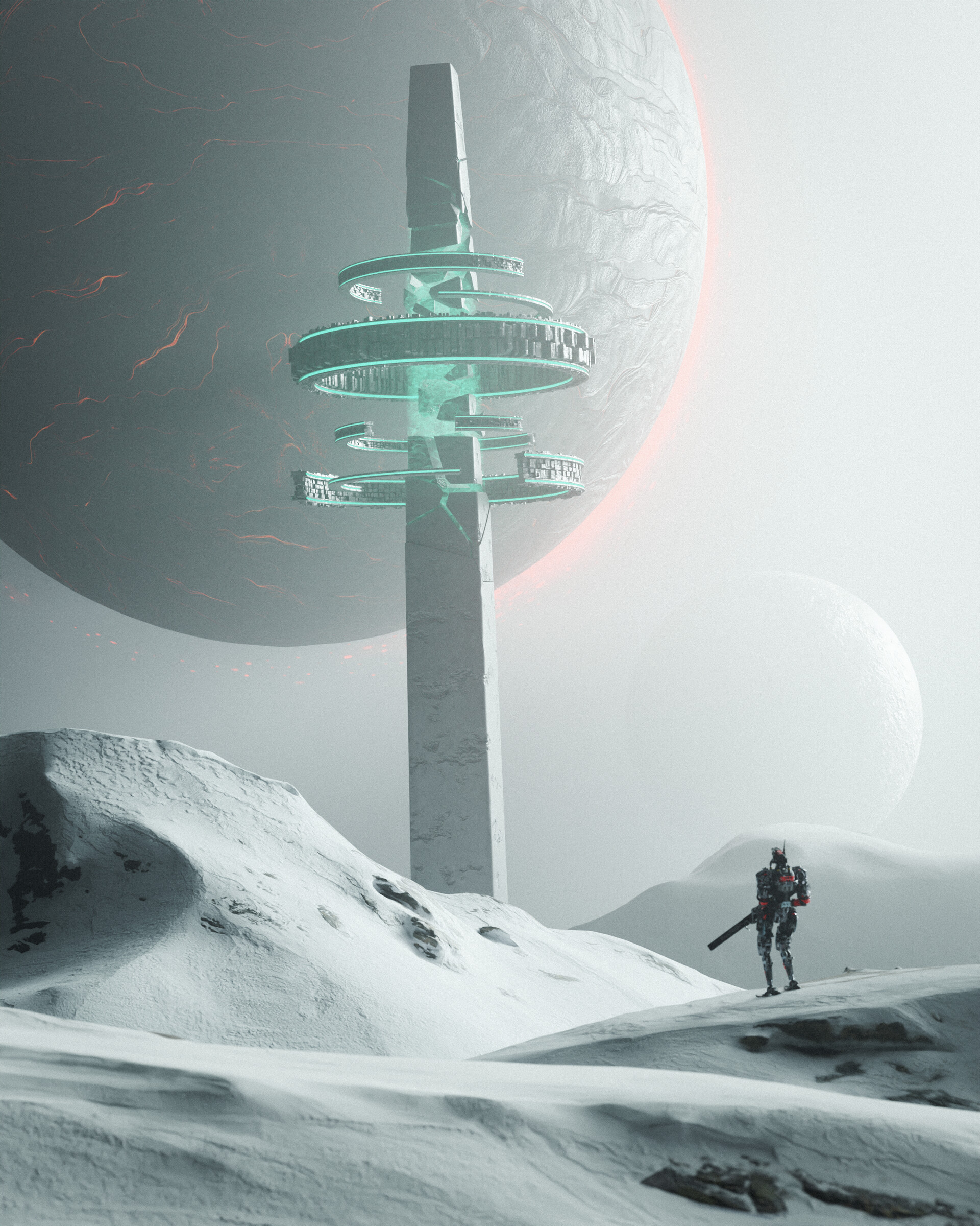ArtStation - Sci-fi Colonial Tower
