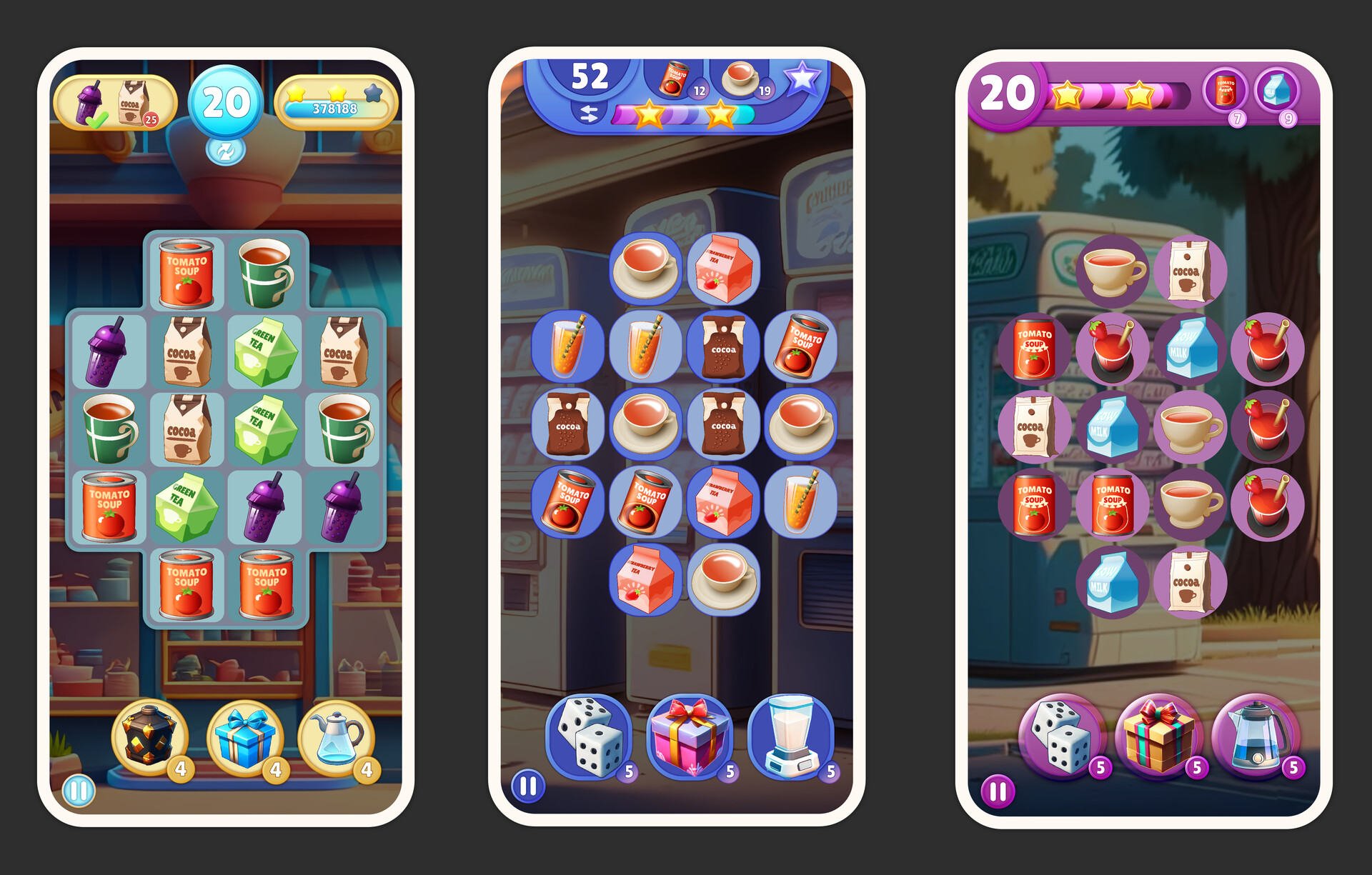 ArtStation - Match 3 ui