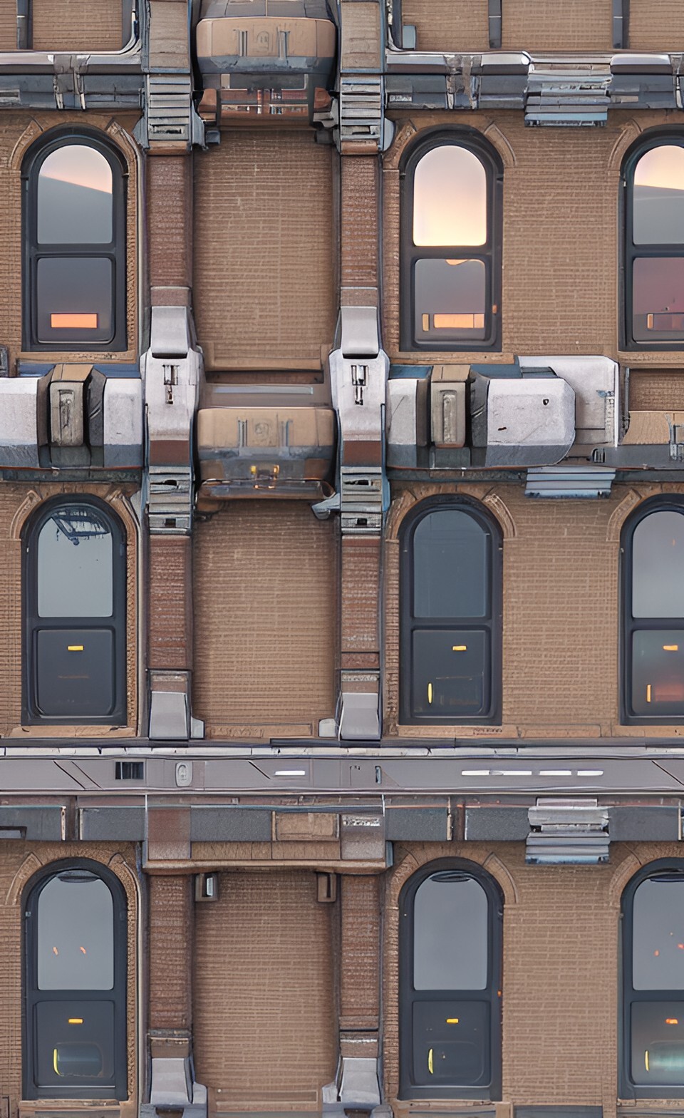 ArtStation - ai generated futuristic facades texture pack