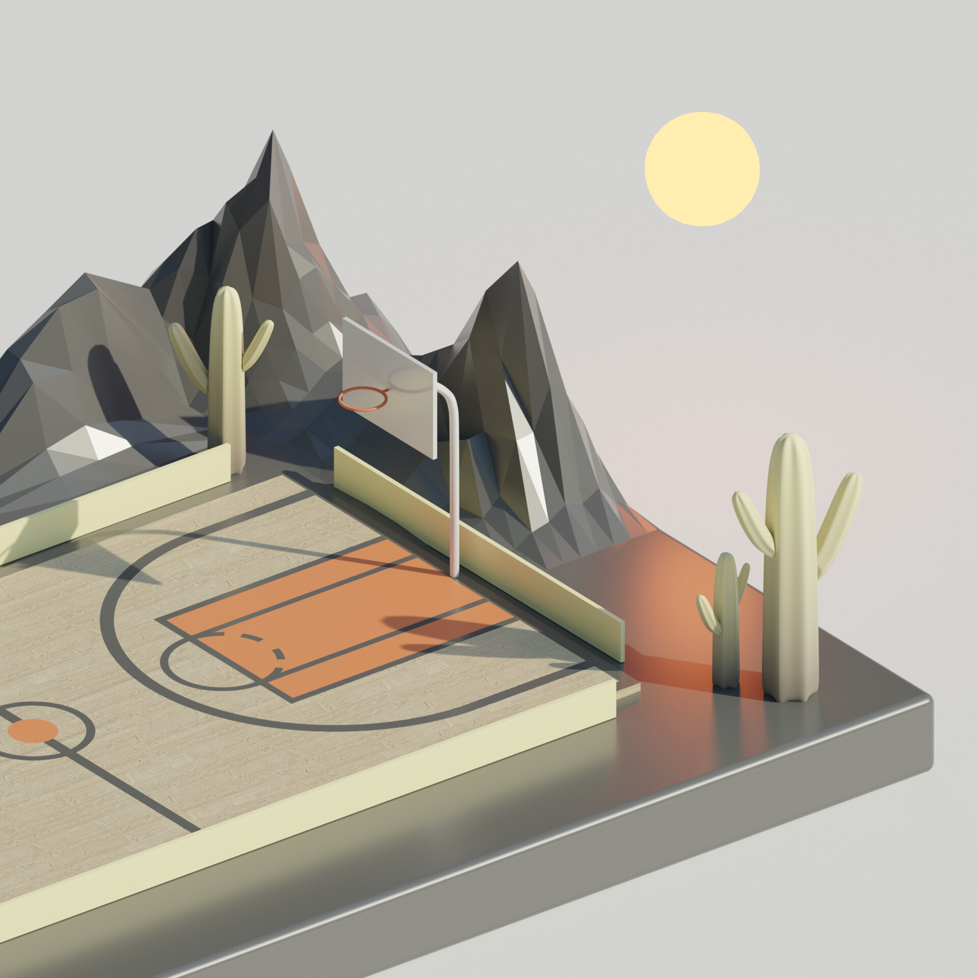ArtStation - Basketball court
