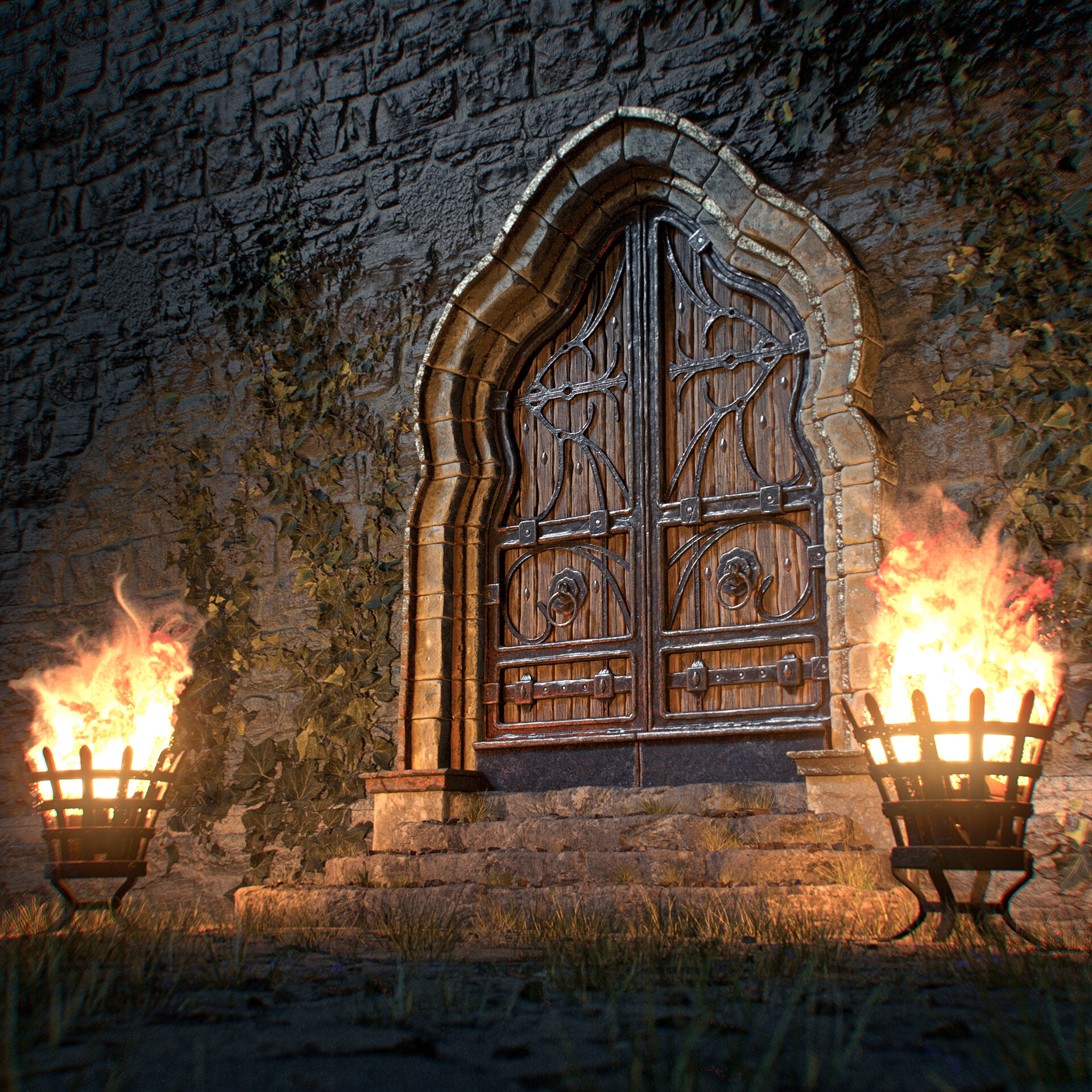 ArtStation - Medieval Door