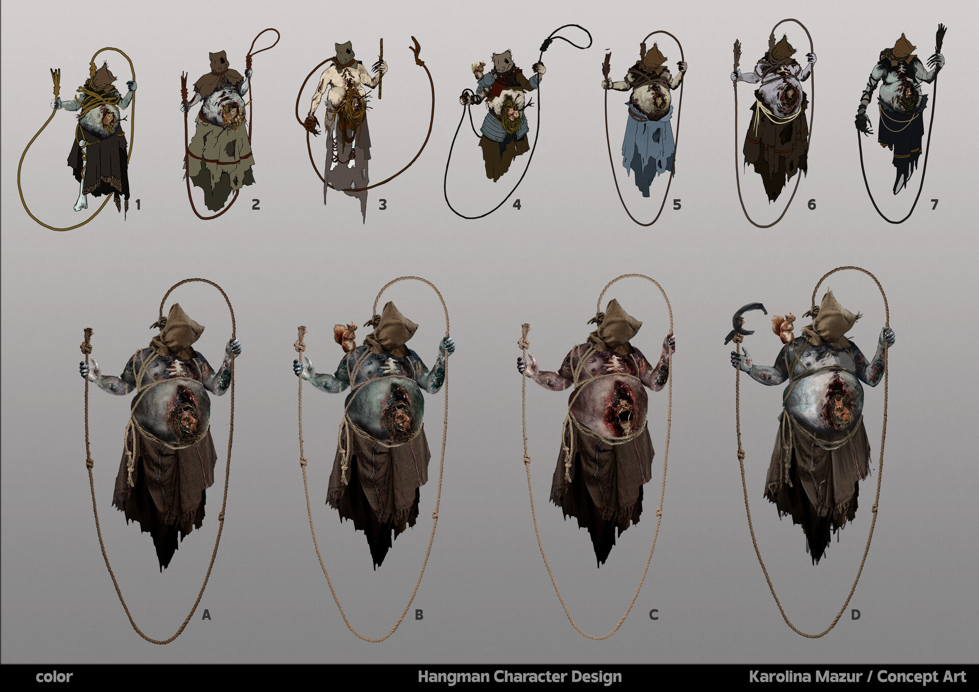 Karolina Mazur - Hangmen Character Concept art