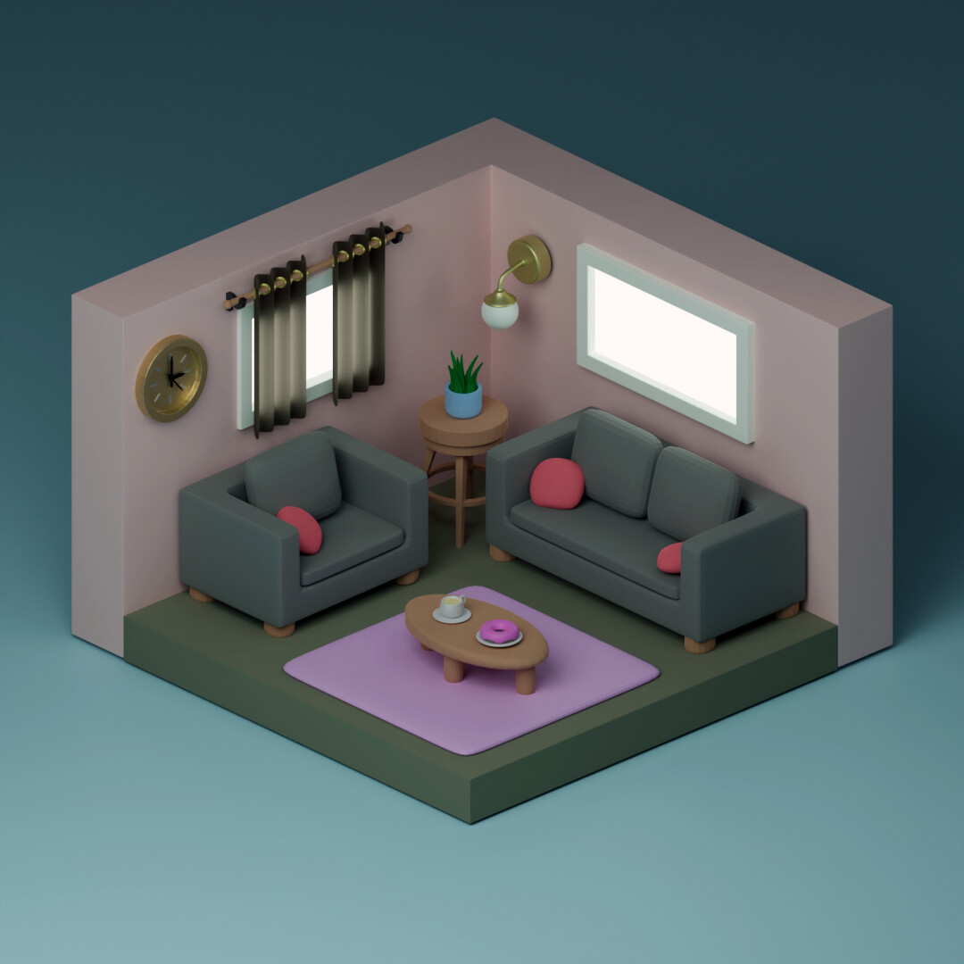 ArtStation - cute room