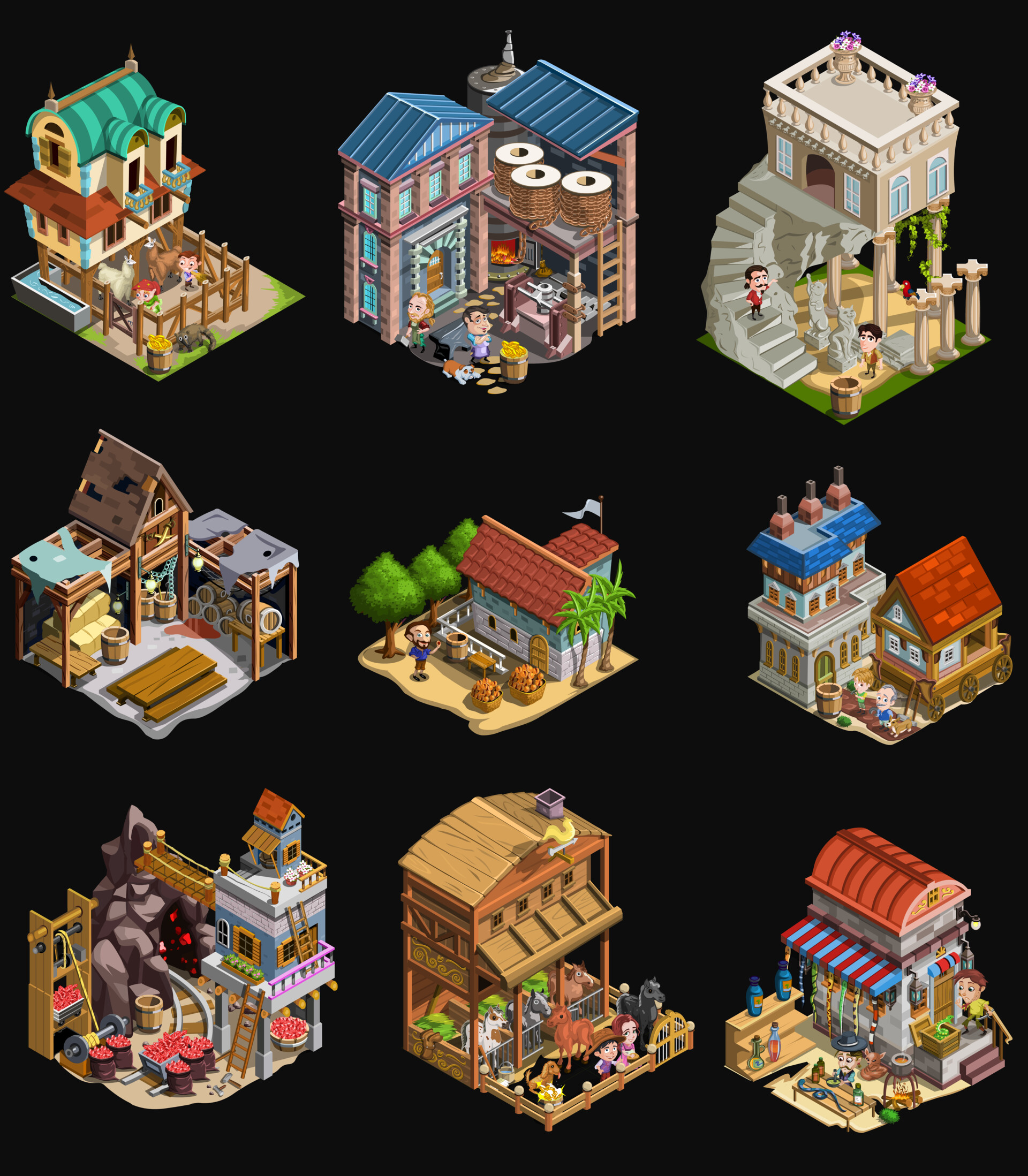 ArtStation - Isometric Building Asset