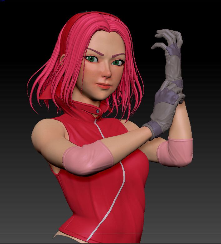 Warren Nguyen - Sakura Haruno 3D fanart