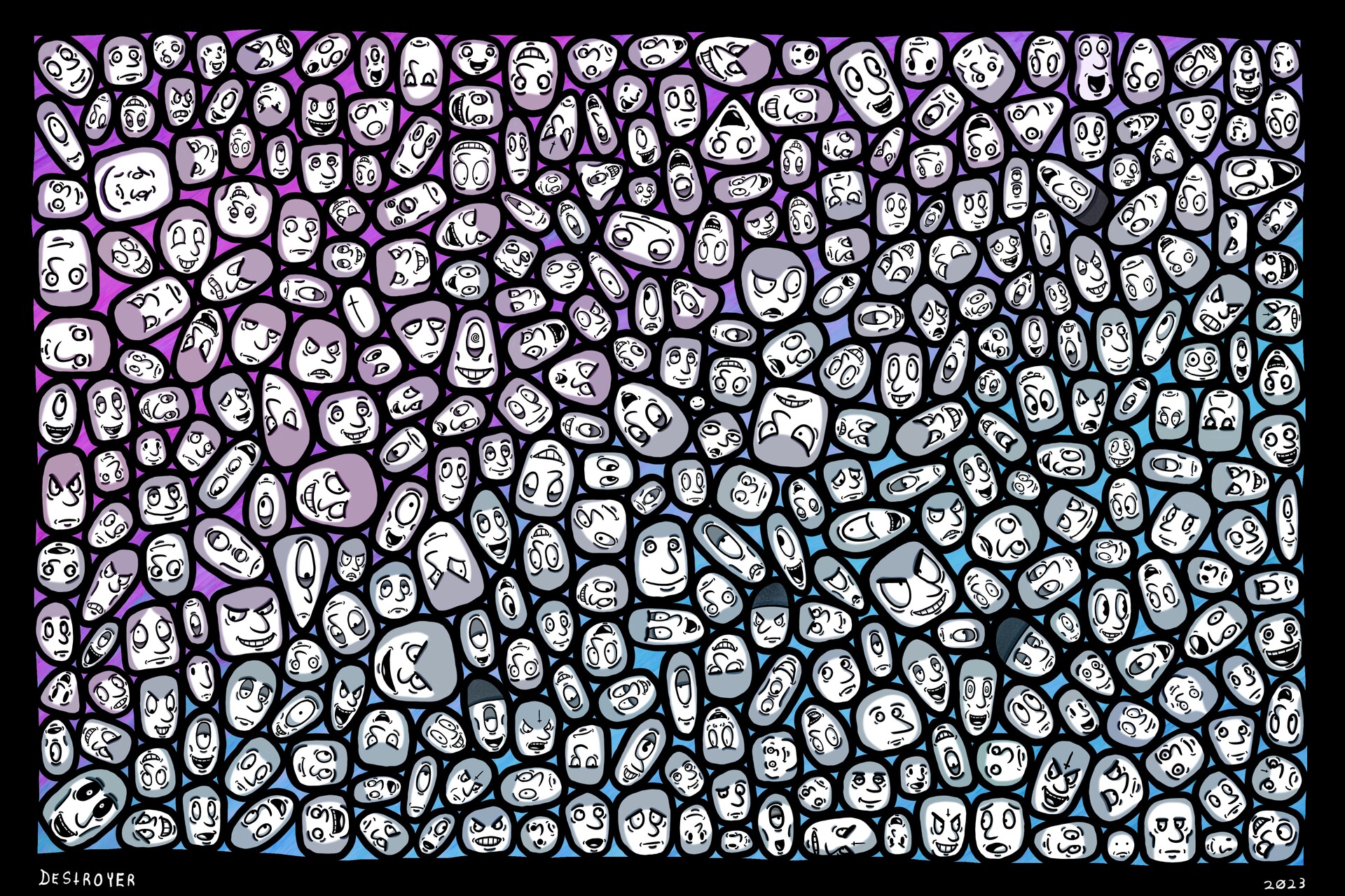 ArtStation - 1000 faces