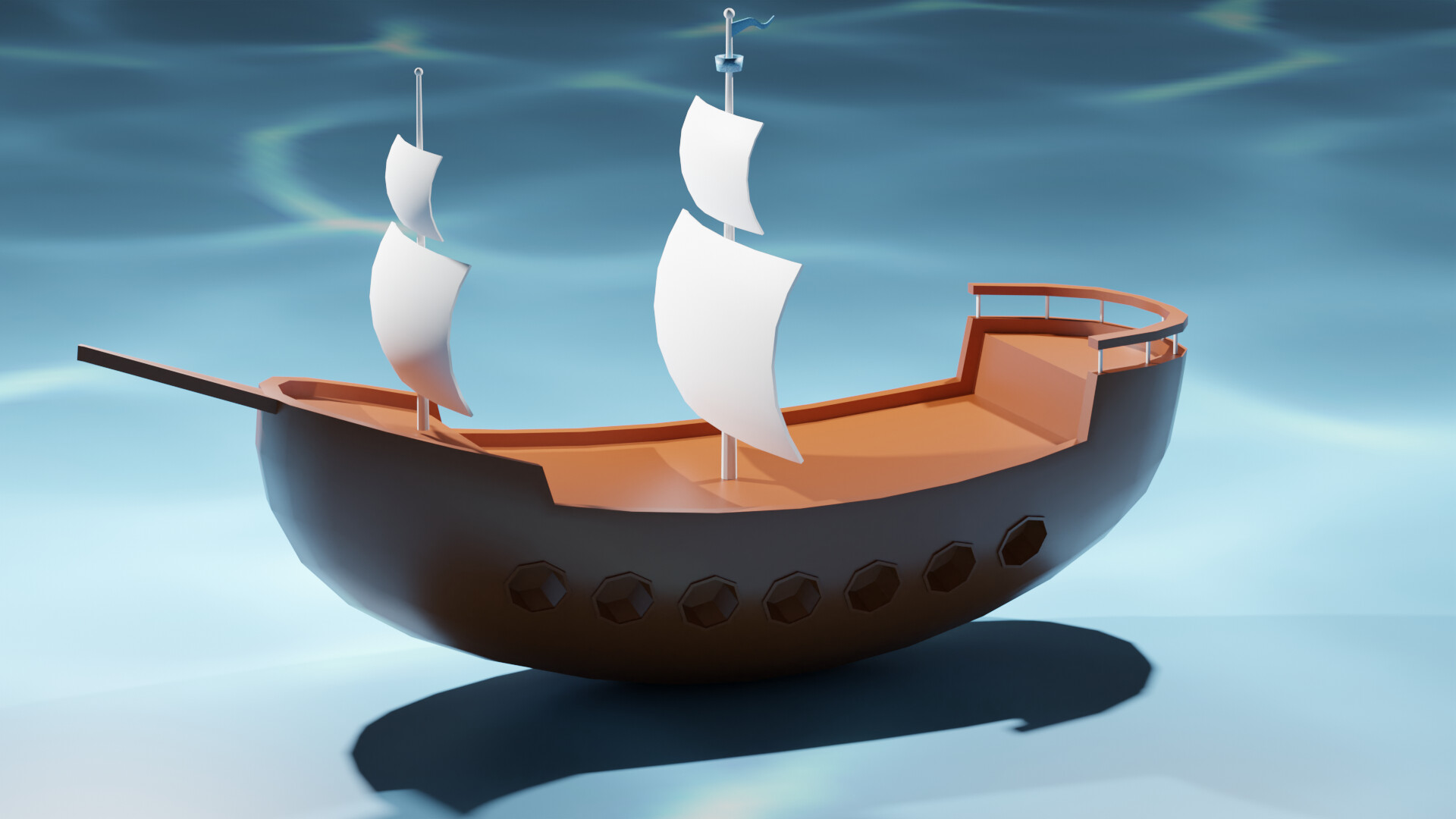 ArtStation - boat 3d