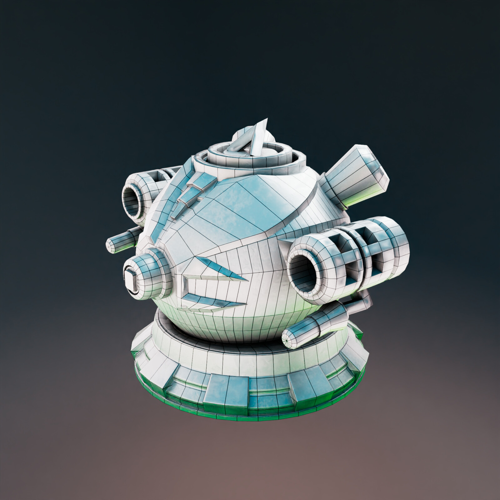 Yavuz Tugay Isdas - Cannon/Flame Towers and Cannon Base