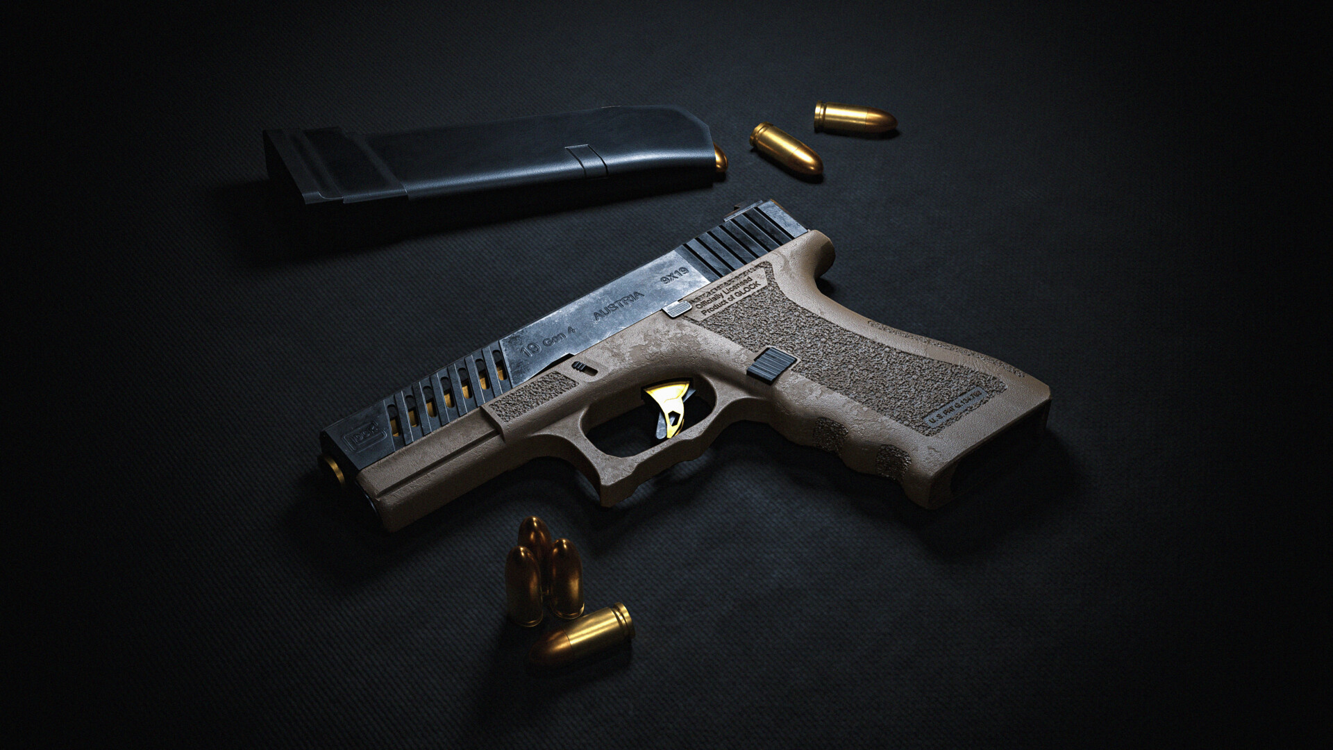 Gold Glock Wallpaper