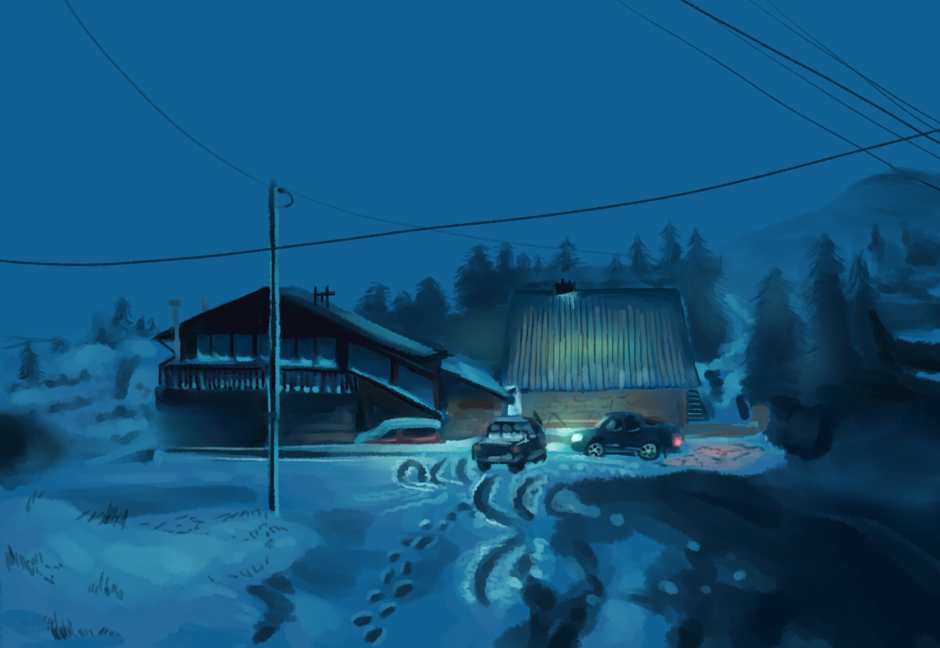 ArtStation - Snowy Building Study