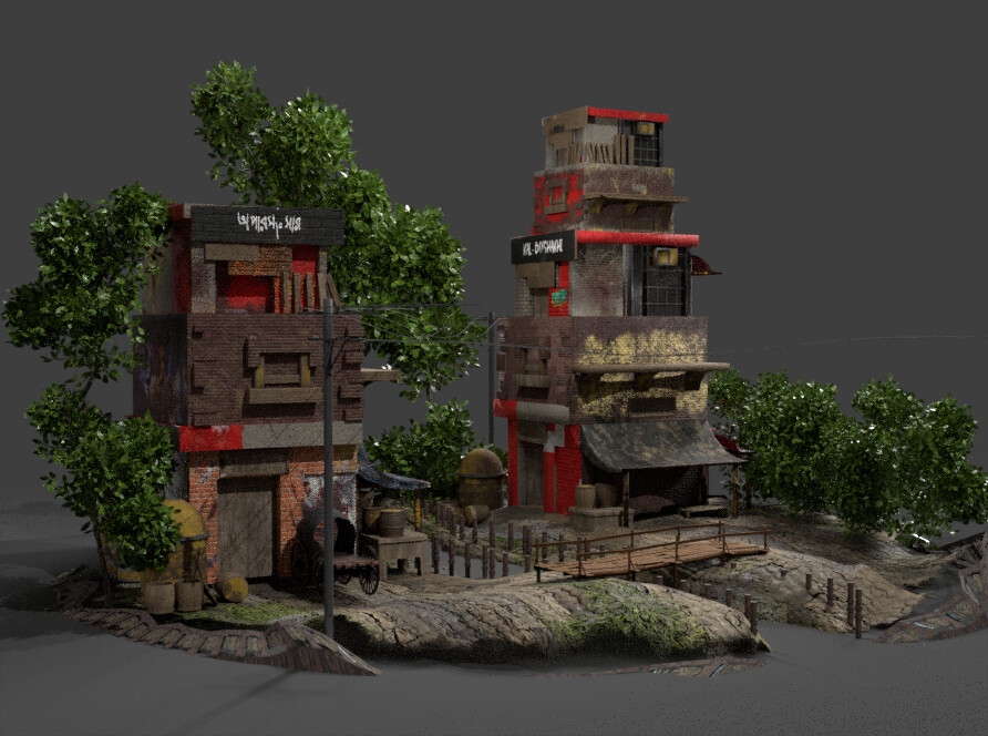 ArtStation - COMICS HOUSE WITH DETAIL