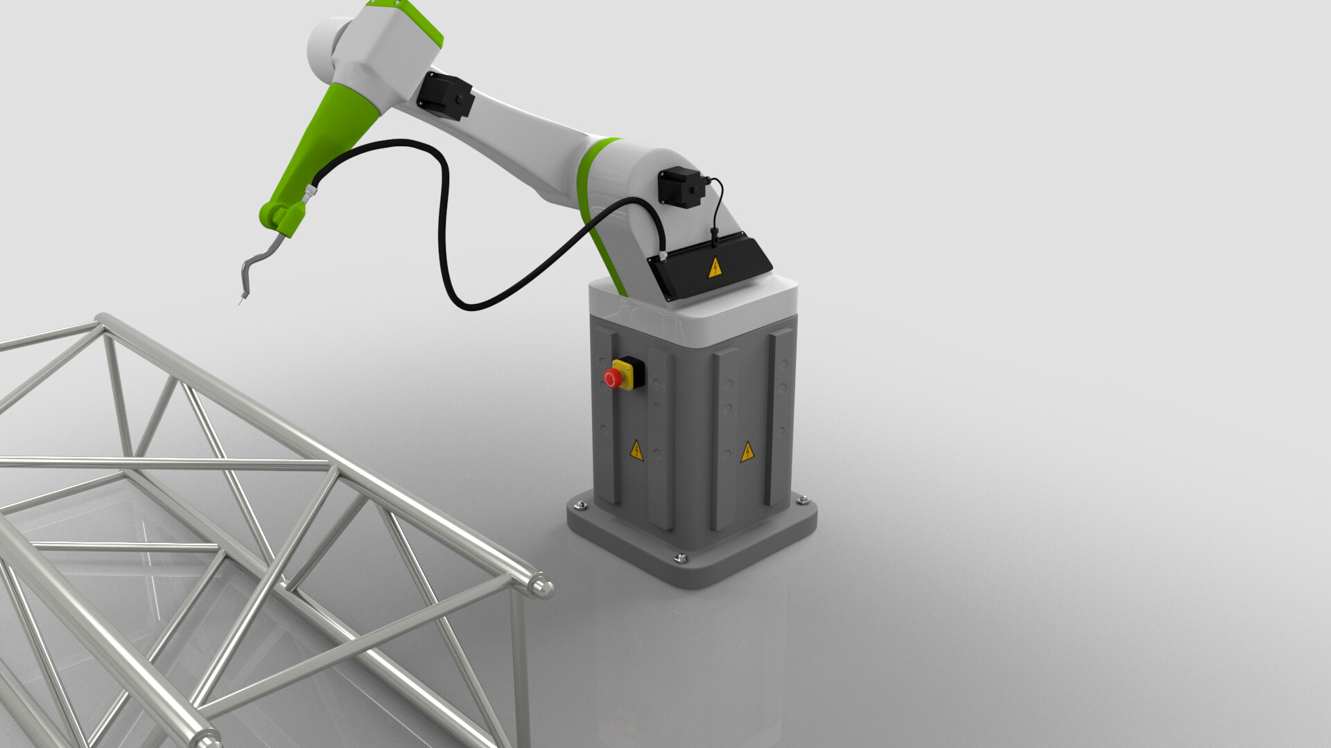 Matthias Bäck - Welding Robot | 3D-Animation & Rendering
